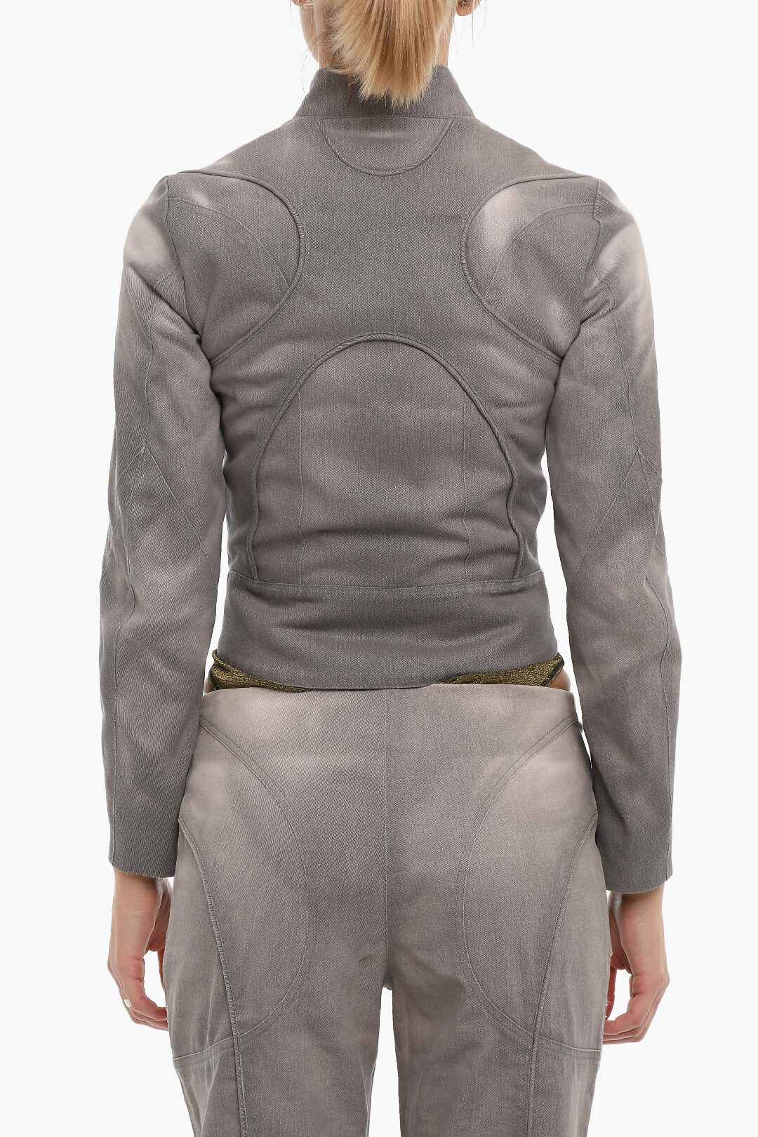 MISBHV Thermoactive Fabric Cropped Jacket with Zip Closure women ...