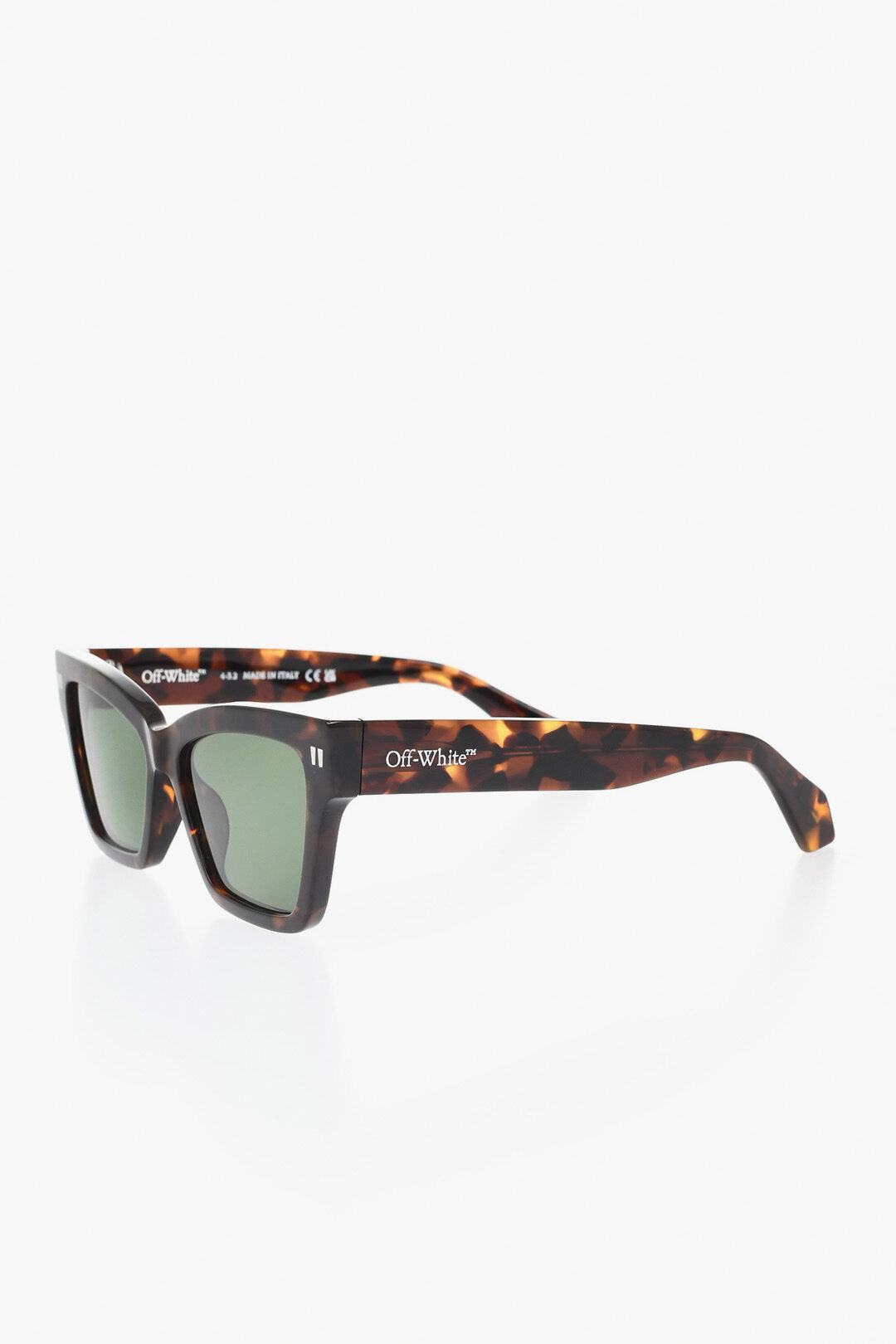 Off-White Tortoiseshell Frame CINCINNATI Wayfarer Sunglasses unisex men ...