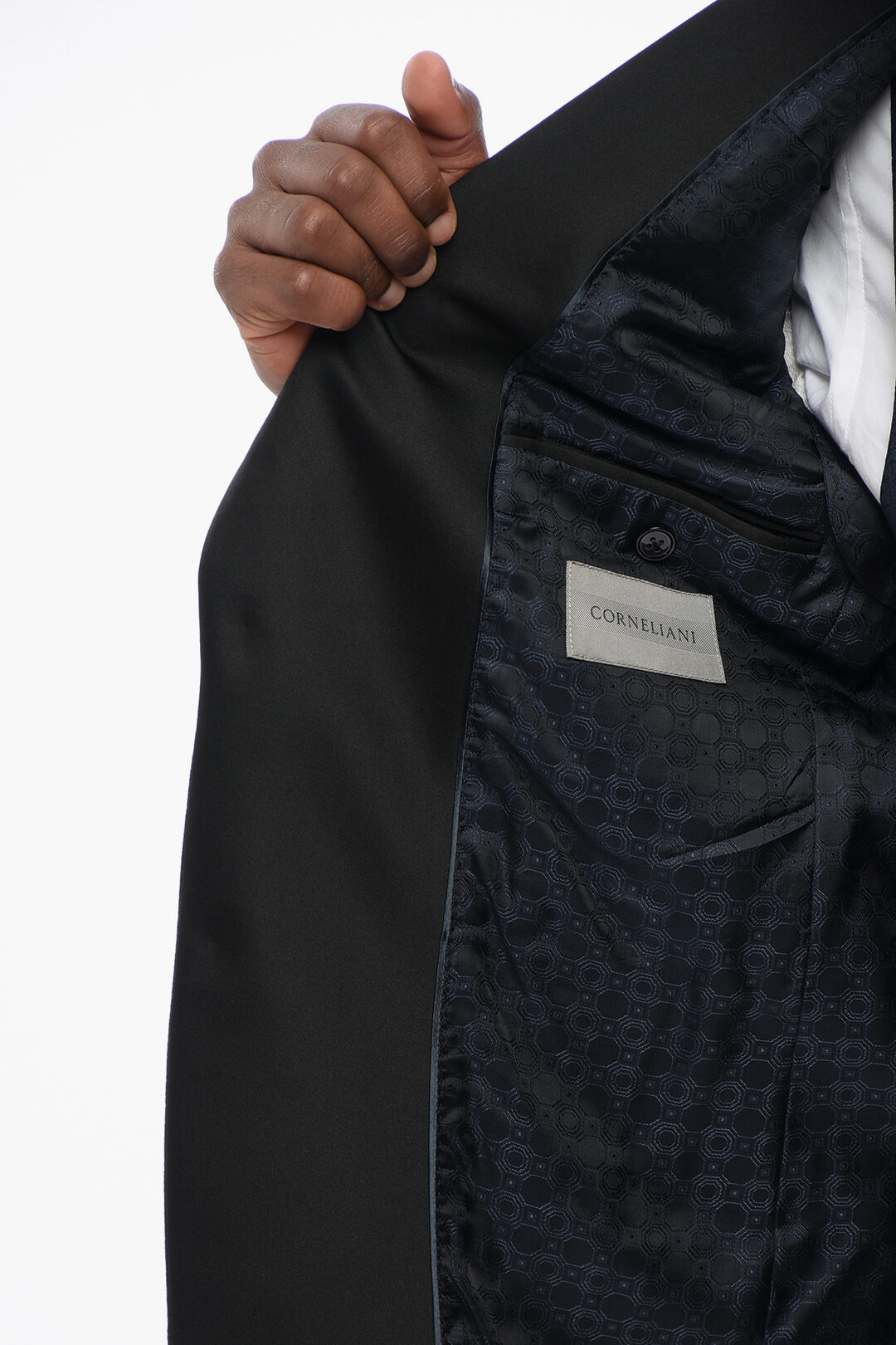 Corneliani Tree-Pieces Suit with Satin Shawl Lapel men - Glamood Outlet