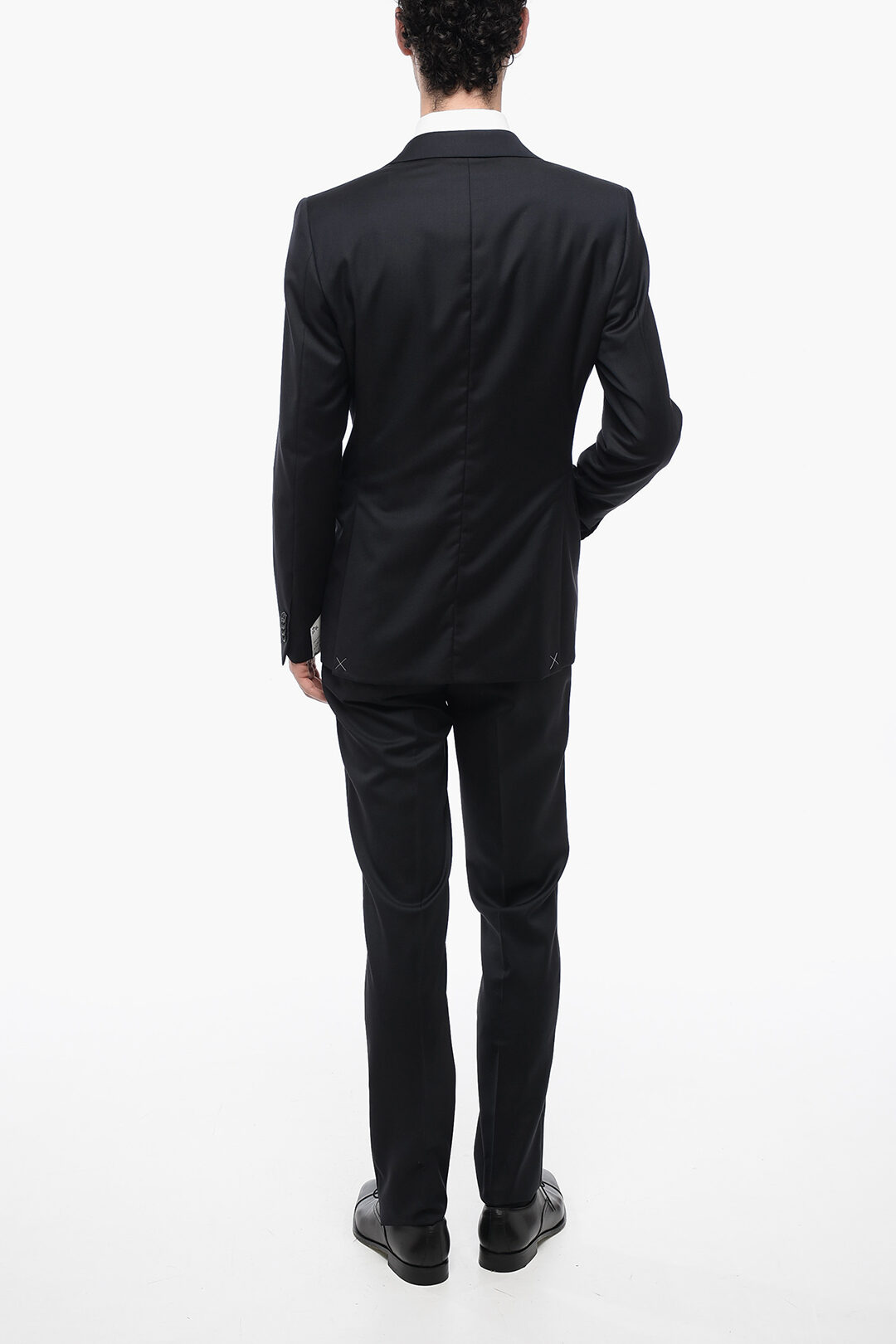 Corneliani TREND Virgin Wool Side Vents Notch Lapel 2-Button Suit men ...