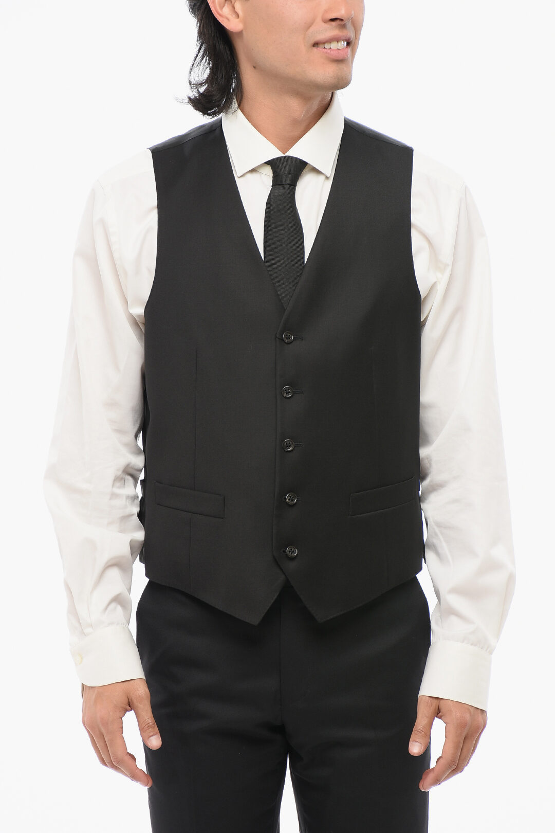 Corneliani TREND Virgin Wool Waistcoat with Back Adjuster men - Glamood ...
