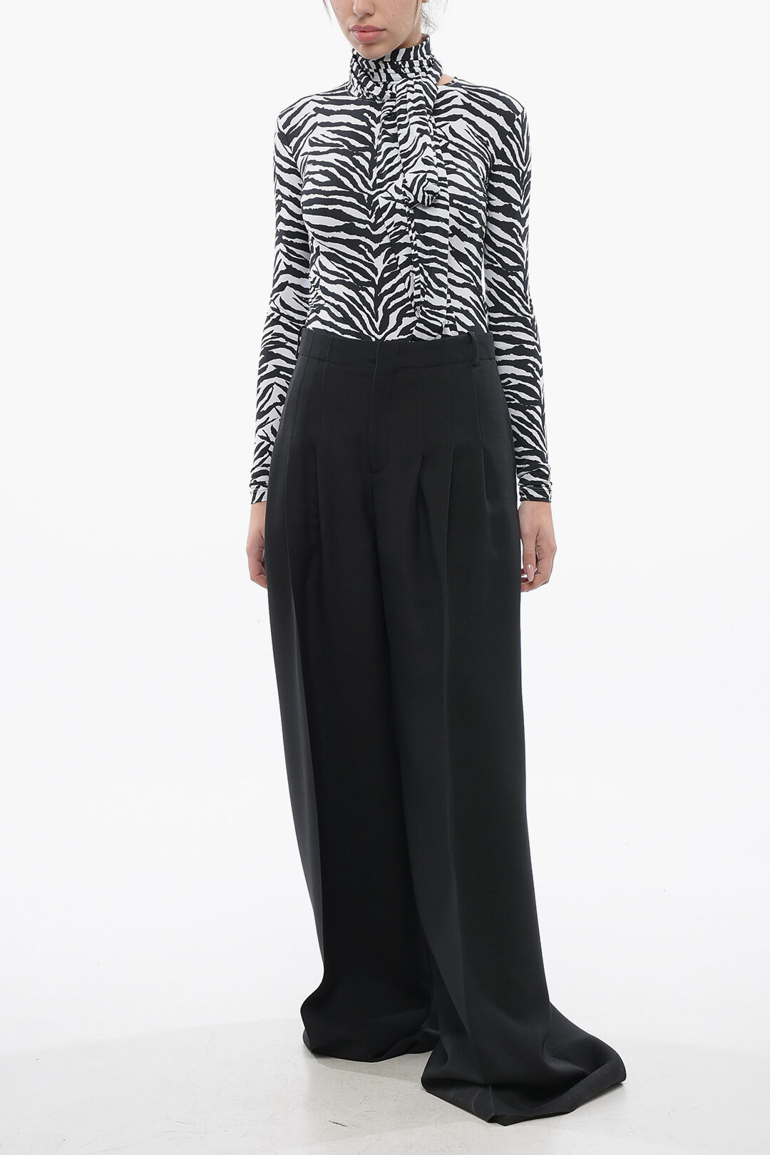 Dior Triple-pleated Palazzo Pants with Flush Pockets women - Glamood Outlet