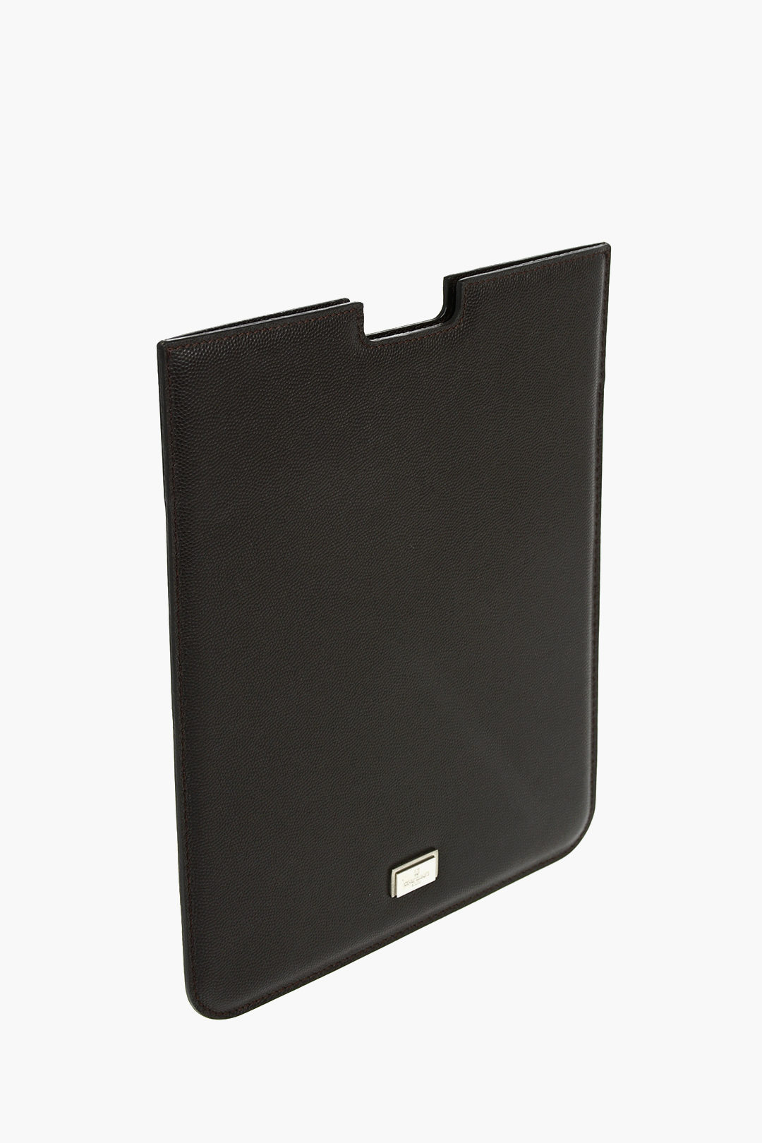 Corneliani Tumbled Leather Tablet Case men - Glamood Outlet