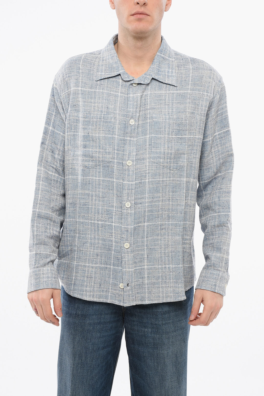1989 Studio Tweed Shirt with Back Printed Logo men - Glamood Outlet