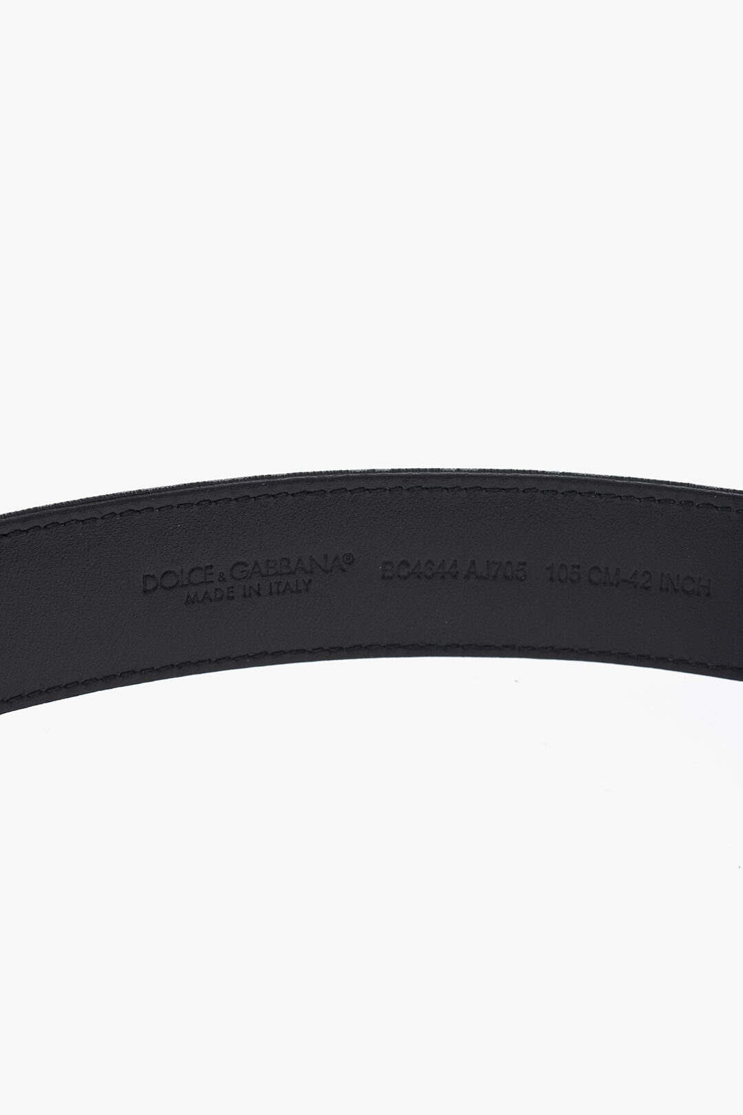 Dolce & Gabbana Two-Tone Belt with All-Over Logo 35mm men - Glamood Outlet