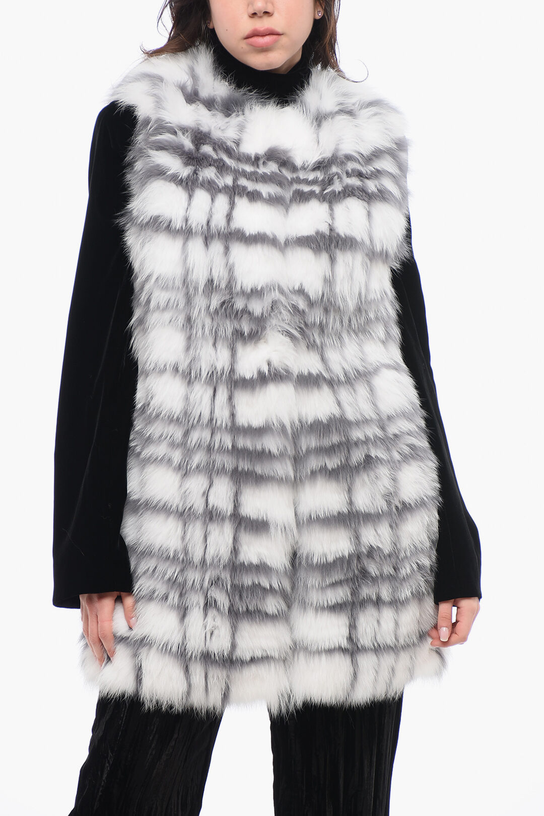 Mad Dam Two-Tone Fur Vest women - Glamood Outlet