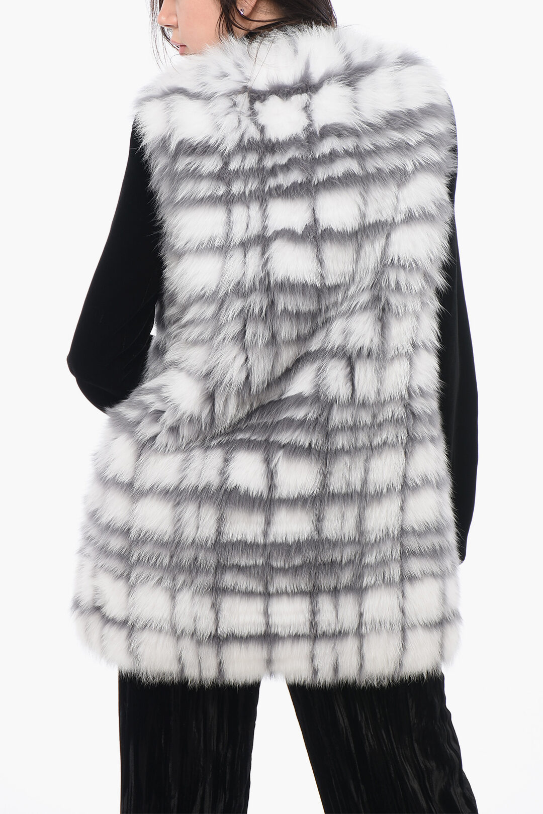 Mad Dam Two-Tone Fur Vest women - Glamood Outlet