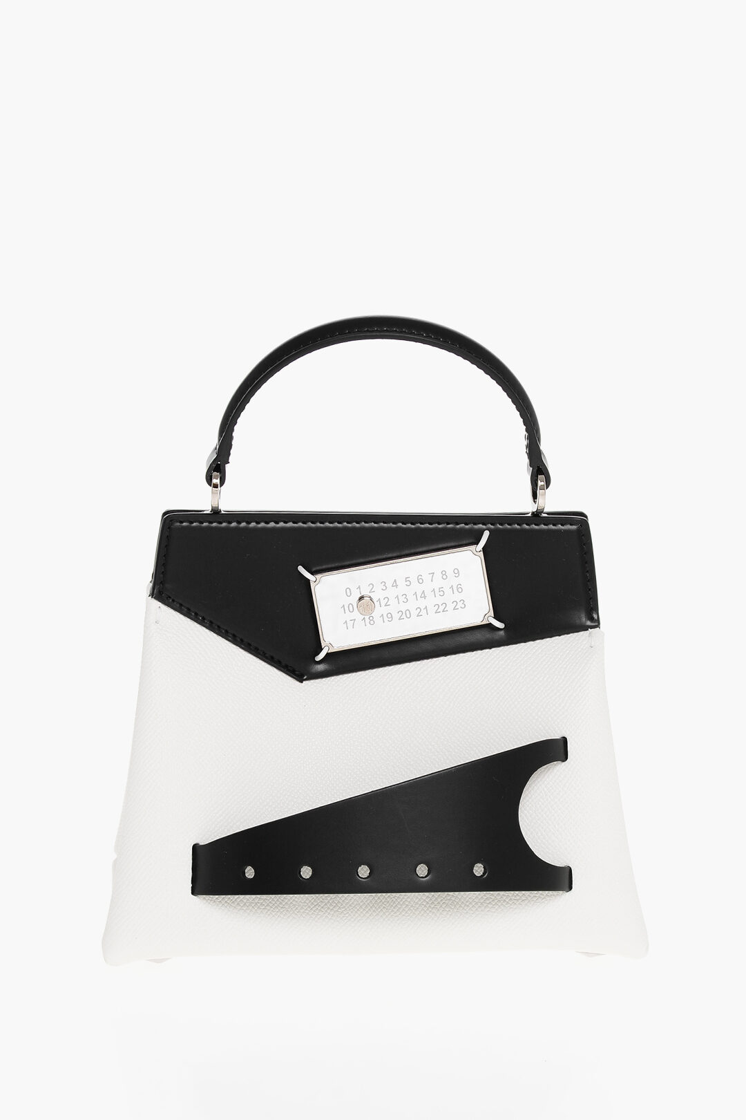 Maison Margiela Two-Tone Leather SNATCHED Crossbody Bag unisex men ...