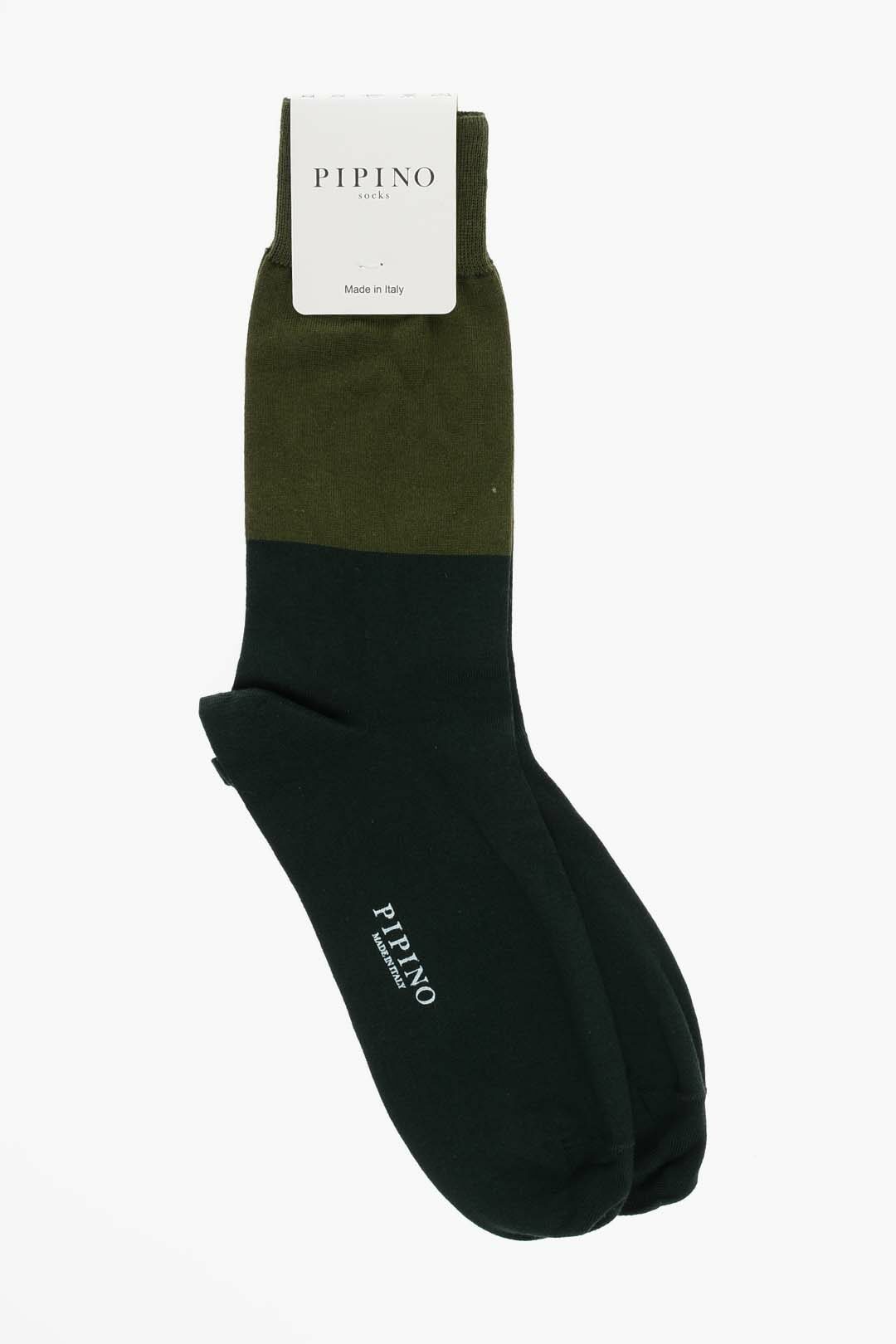 Pipino Two Tone Long Socks unisex men women - Glamood Outlet