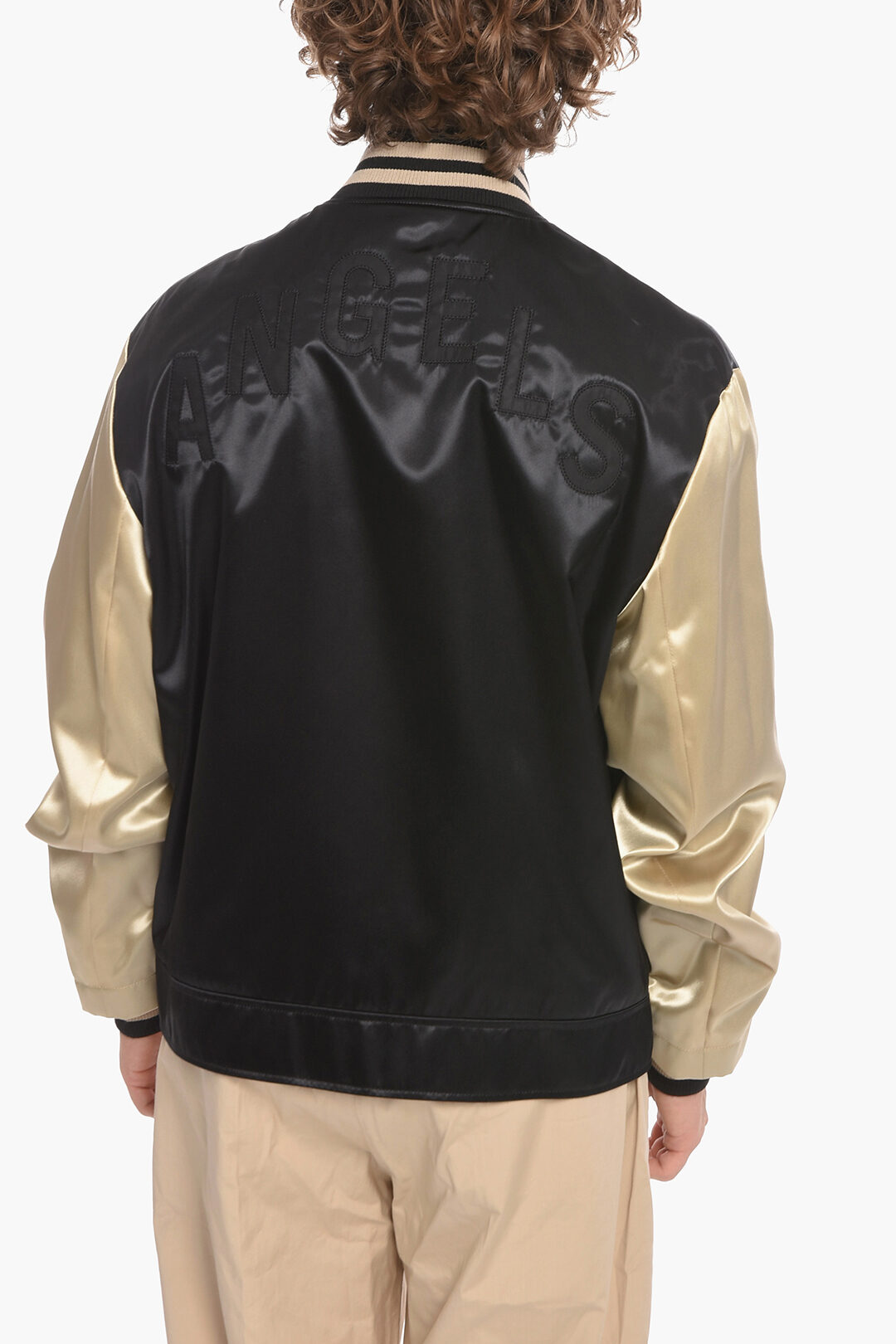Palm Angels Two Tone PXP VARSITY Bomber Jacket men - Glamood Outlet