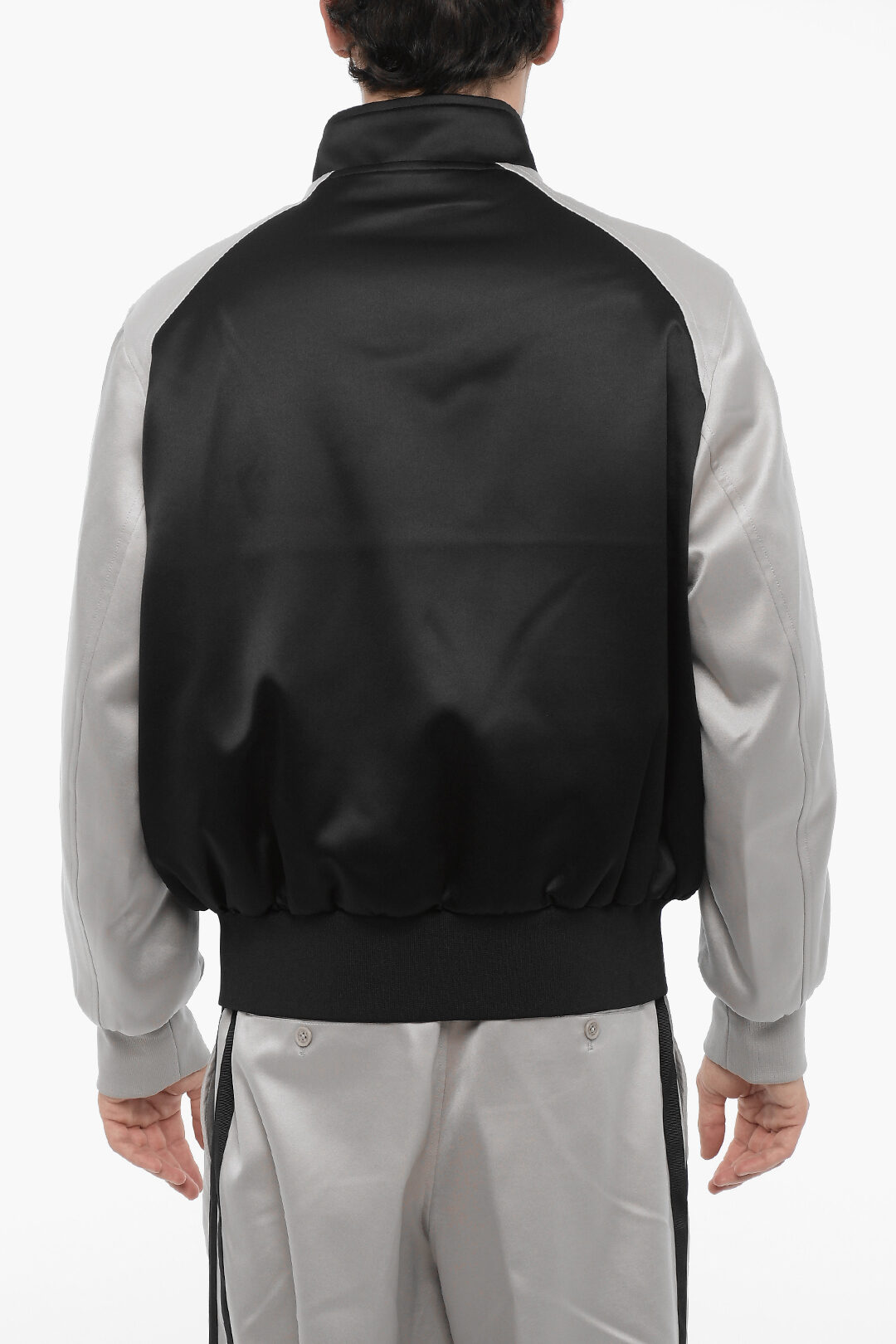 Neil Barrett Two-Tone Satin Bomber Jacket men - Glamood Outlet