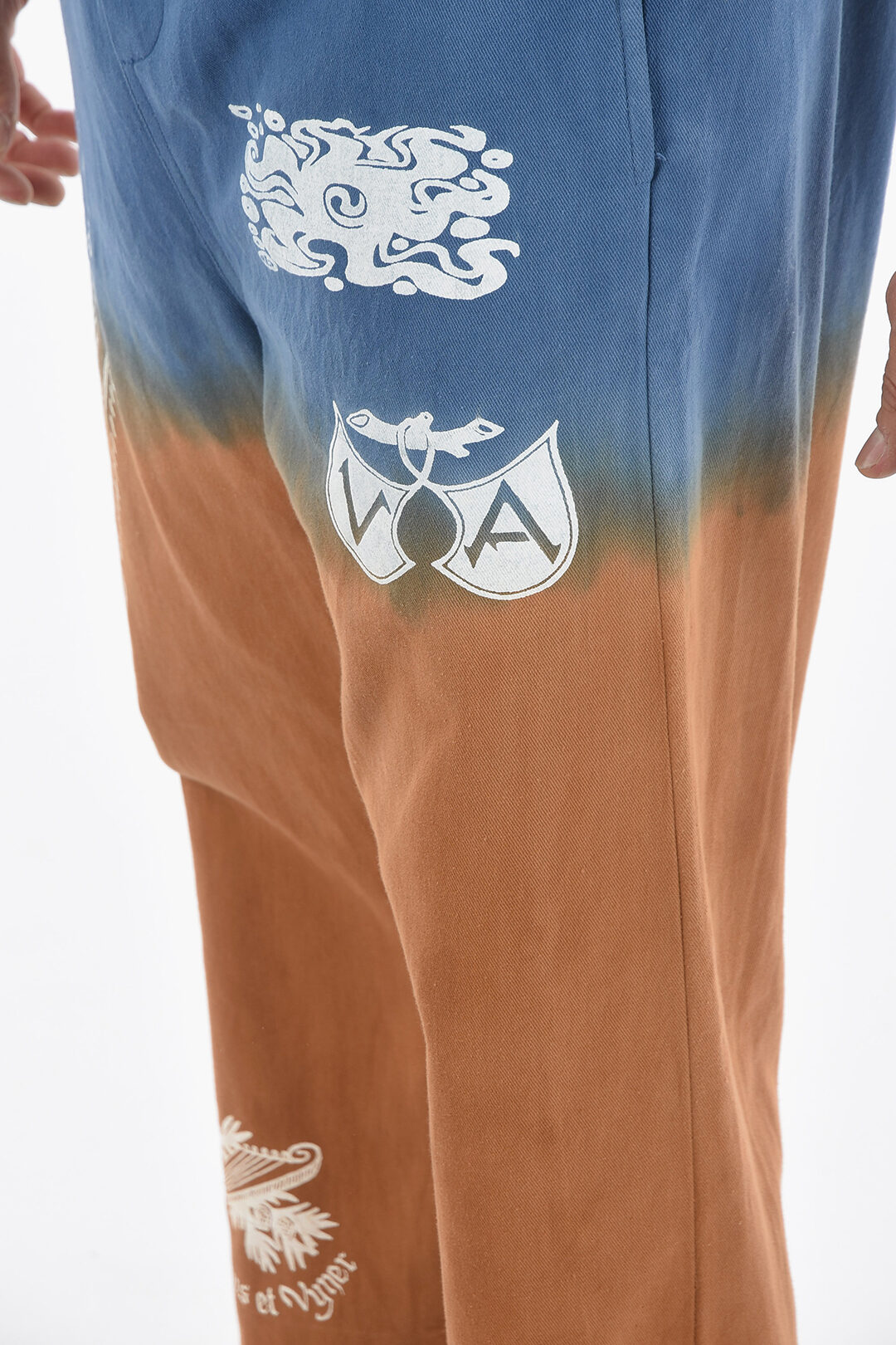 Vyner Articles Two-Tone Shaded Effect Wide Leg Pants men - Glamood Outlet