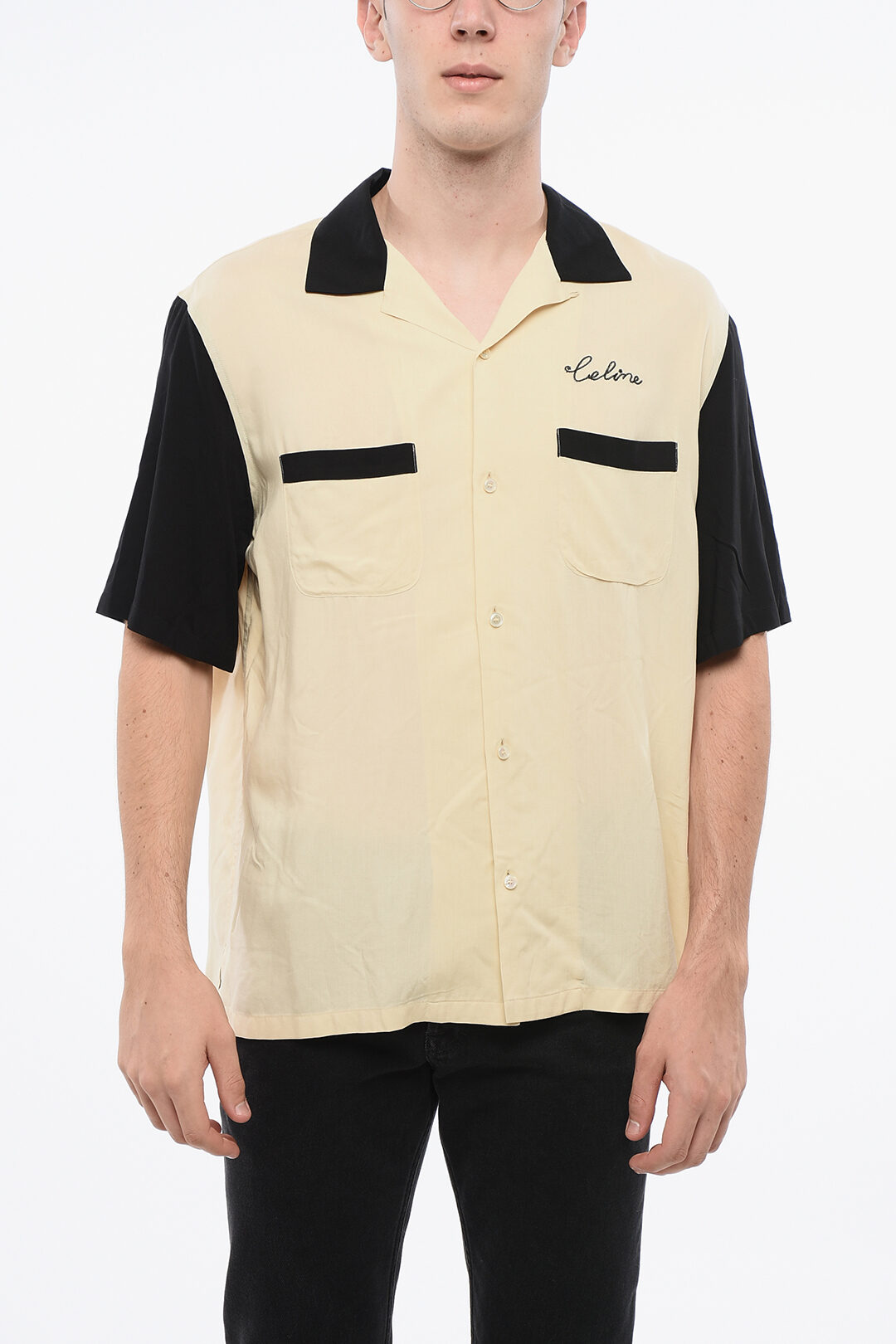 Celine Two-Tone Shirt with Breast Pocket men - Glamood Outlet