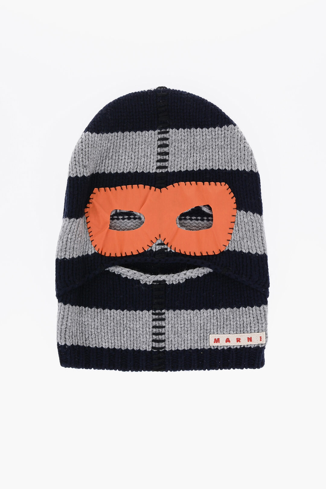 Marni Kids Two-Tone Striped Balaclava with Contrasting Detail unisex ...