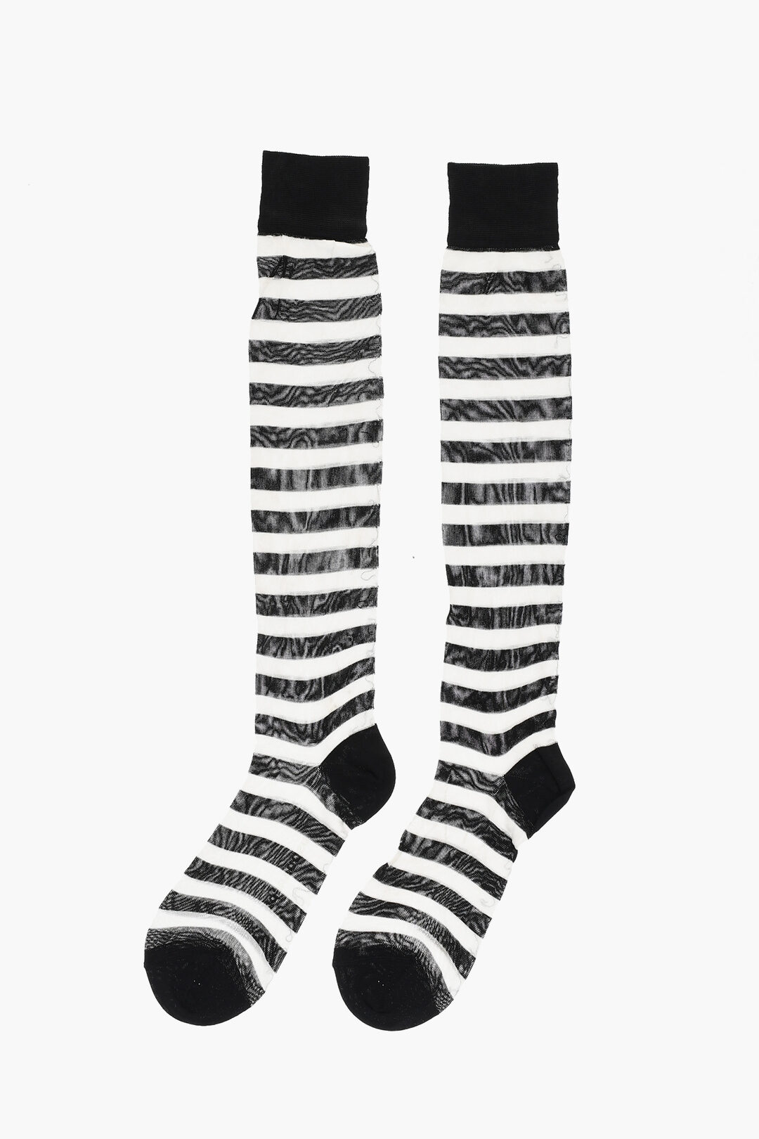 Dsquared2 Two-Tone Striped Long Socks women - Glamood Outlet
