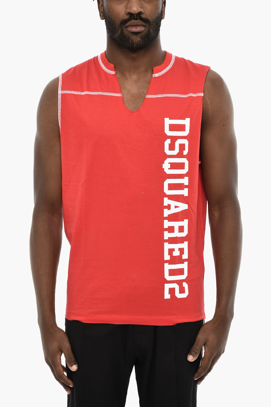 Dsquared2 Two-Tone Tank Top with Side Logo men - Glamood Outlet