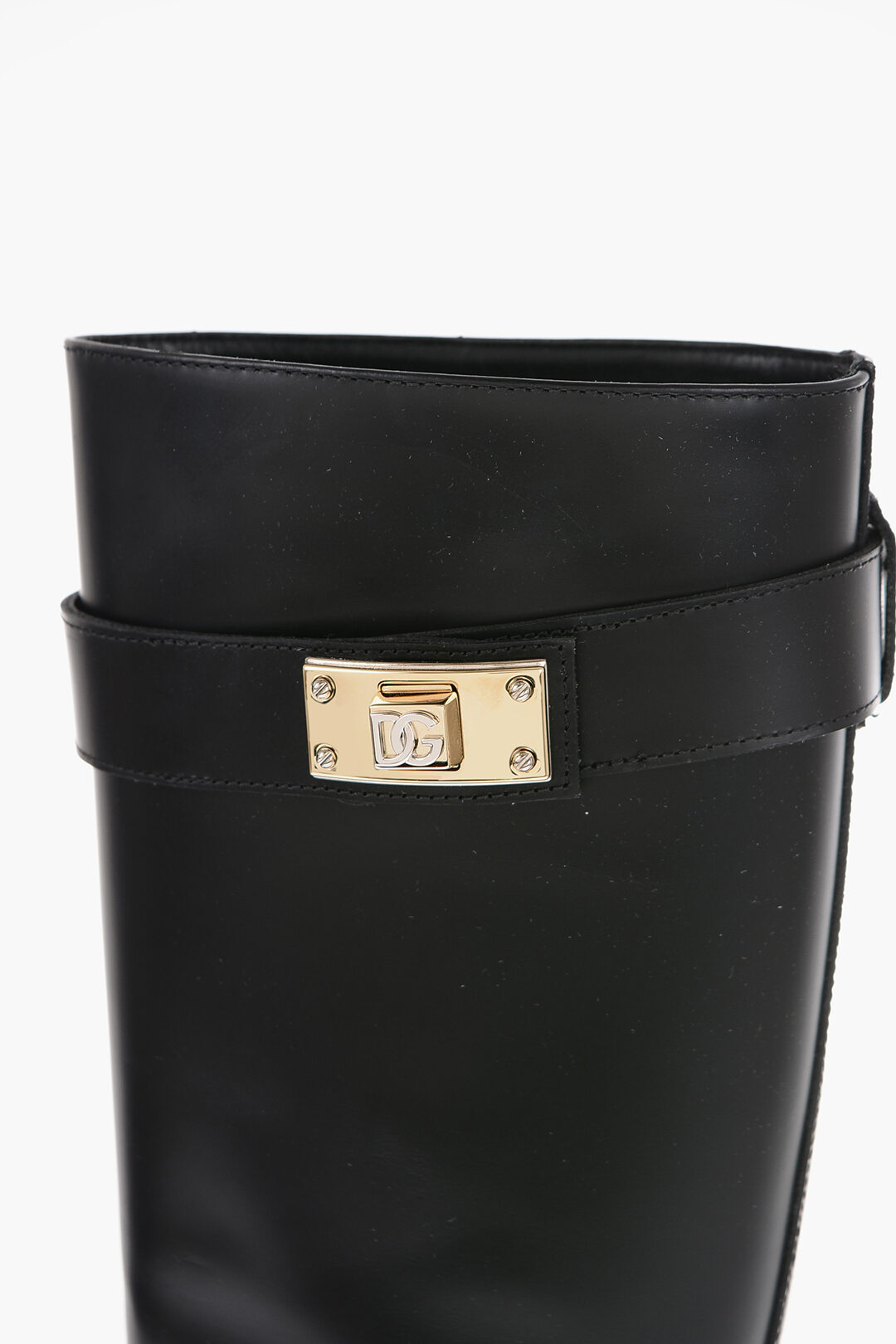 Dolce & Gabbana Under the Knee ANTIK Leather Boots women - Glamood Outlet