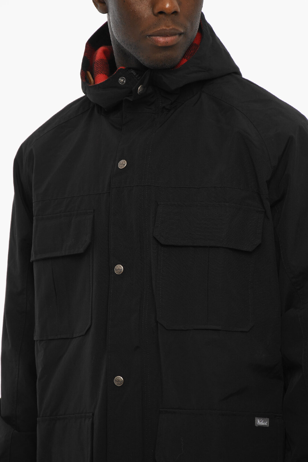 Woolrich Utility Jacket with Buffalo Check Inner men - Glamood Outlet