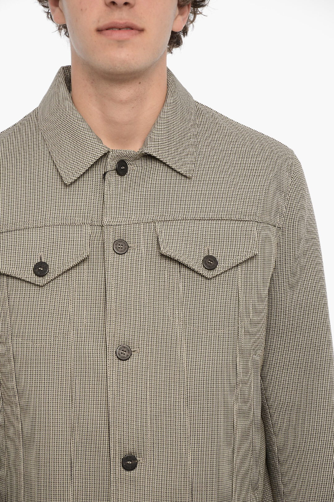 Neil Barrett Utility Overshirt with Logoed Buttons men - Glamood Outlet