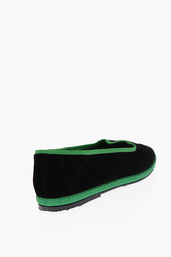 Gil Casas Velvet Furlane with Contrasting Edge and Four-Leaf Clover ...