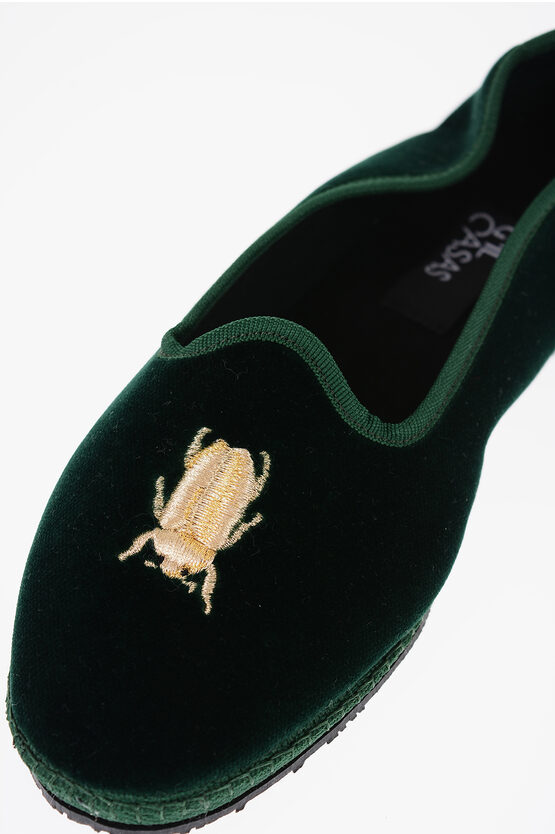 Gil Casas Velvet Furlane With Golden Embroidery women - Glamood Outlet