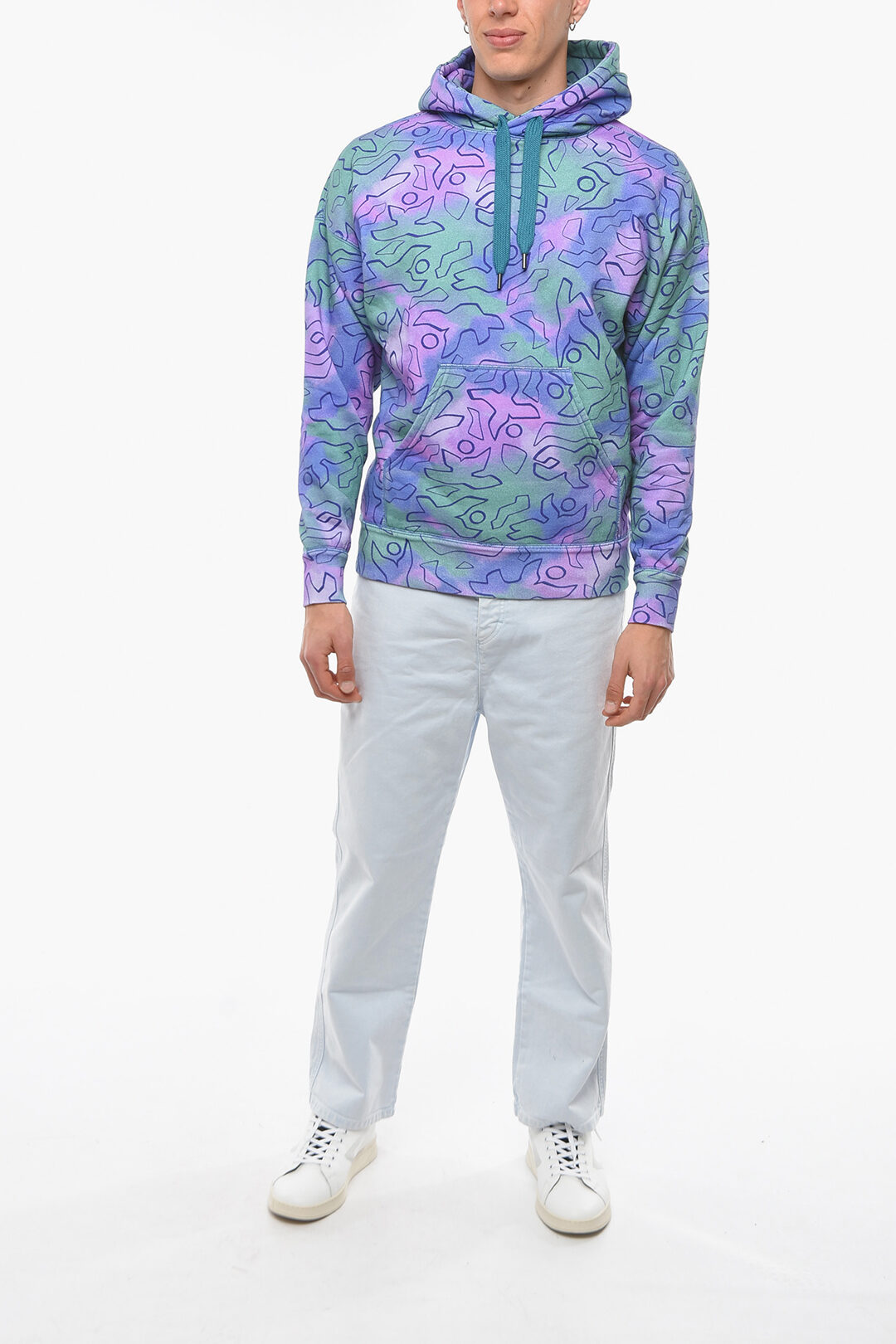 Isabel Marant VILEY Hoodie Sweatshirt with Relaxed Fit and Gradient ...