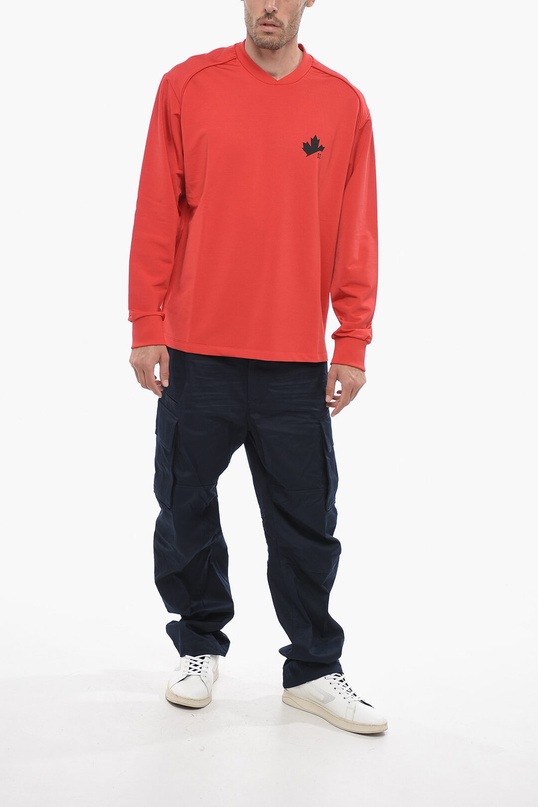 Dsquared2 Vintage Fit Sweatshirt with Logo Print men - Glamood Outlet