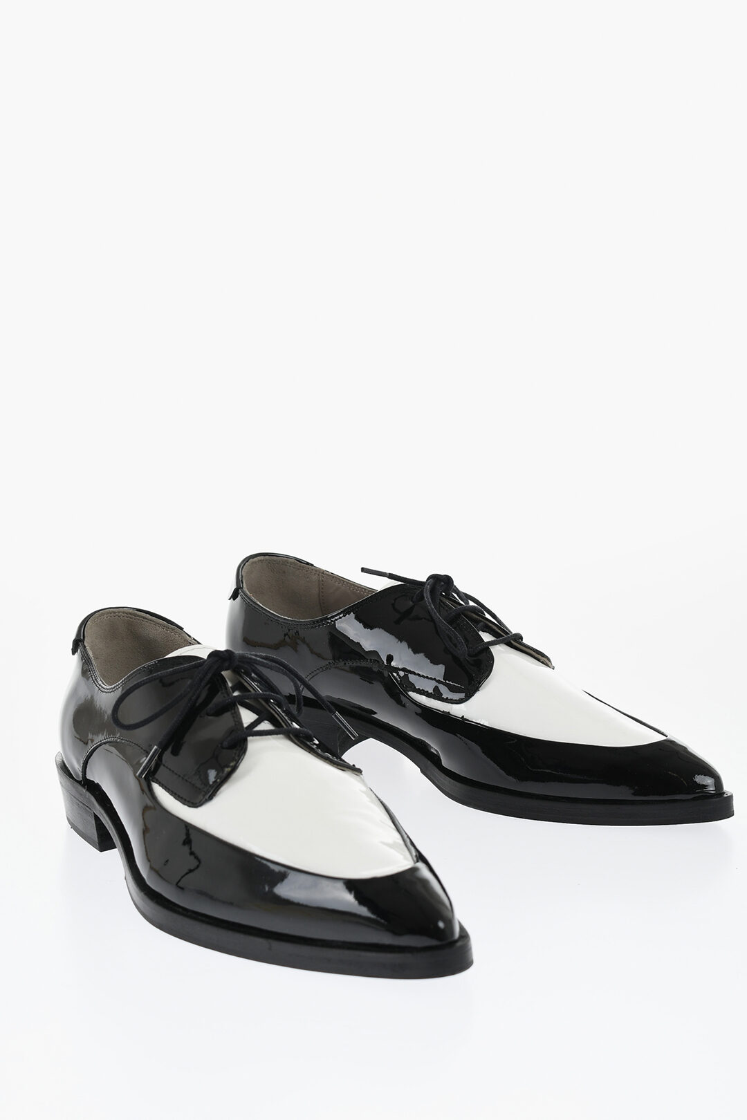 AllSaints Vinyl Two-Toned Leather Derby Shoes men - Glamood Outlet