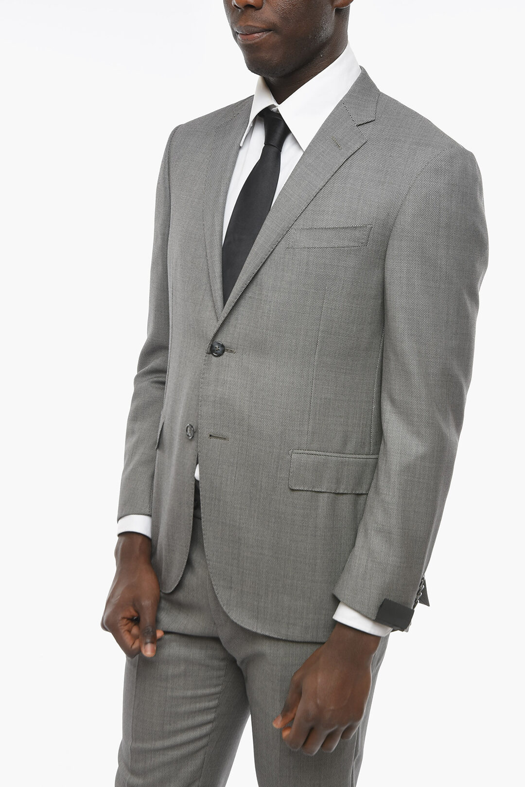 Corneliani Virgin Wool ACADEMY Bird's Eye Suit men - Glamood Outlet