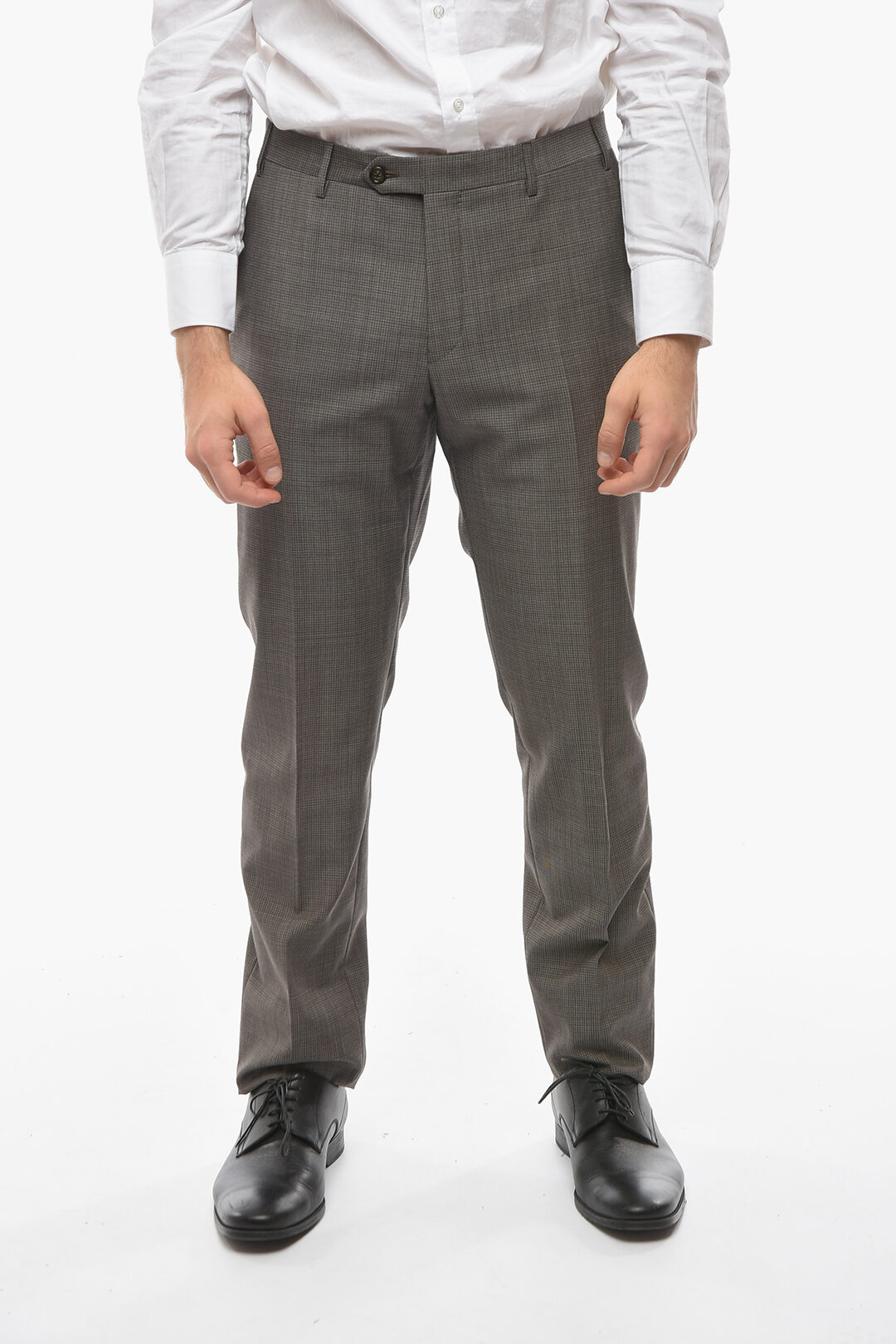Corneliani Virgin Wool ACADEMY Pin Check Suit men - Glamood Outlet