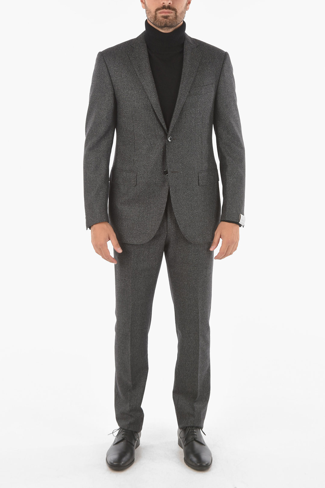 Corneliani virgin wool ACADEMY side vents 2-button suit drop 7R men ...