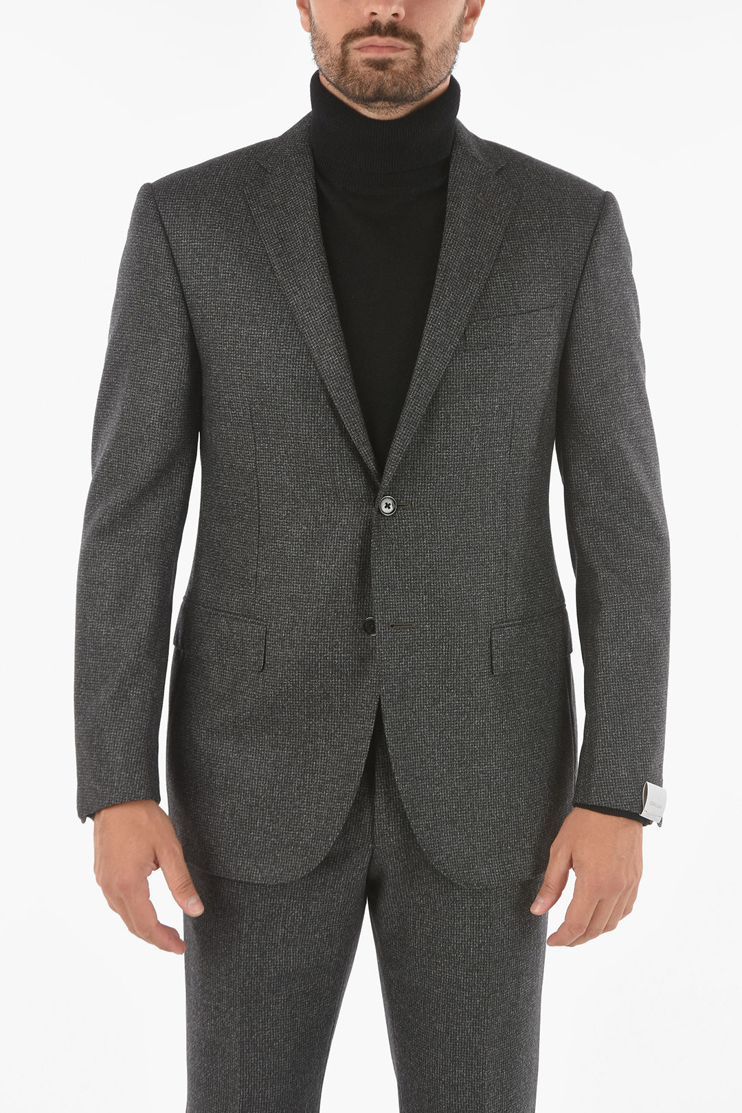 Corneliani virgin wool ACADEMY side vents 2-button suit drop 7R men ...