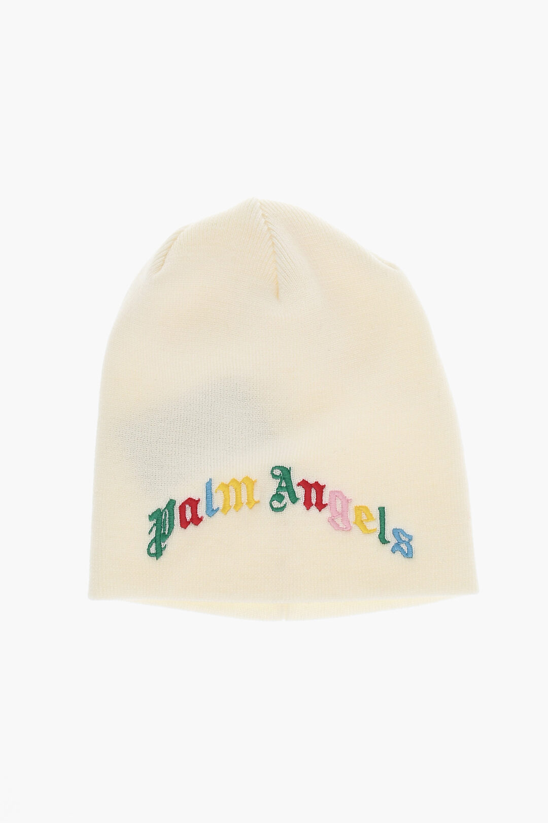 Palm Angels Virgin Wool Beanie with Embroidery Logo girls - Glamood Outlet