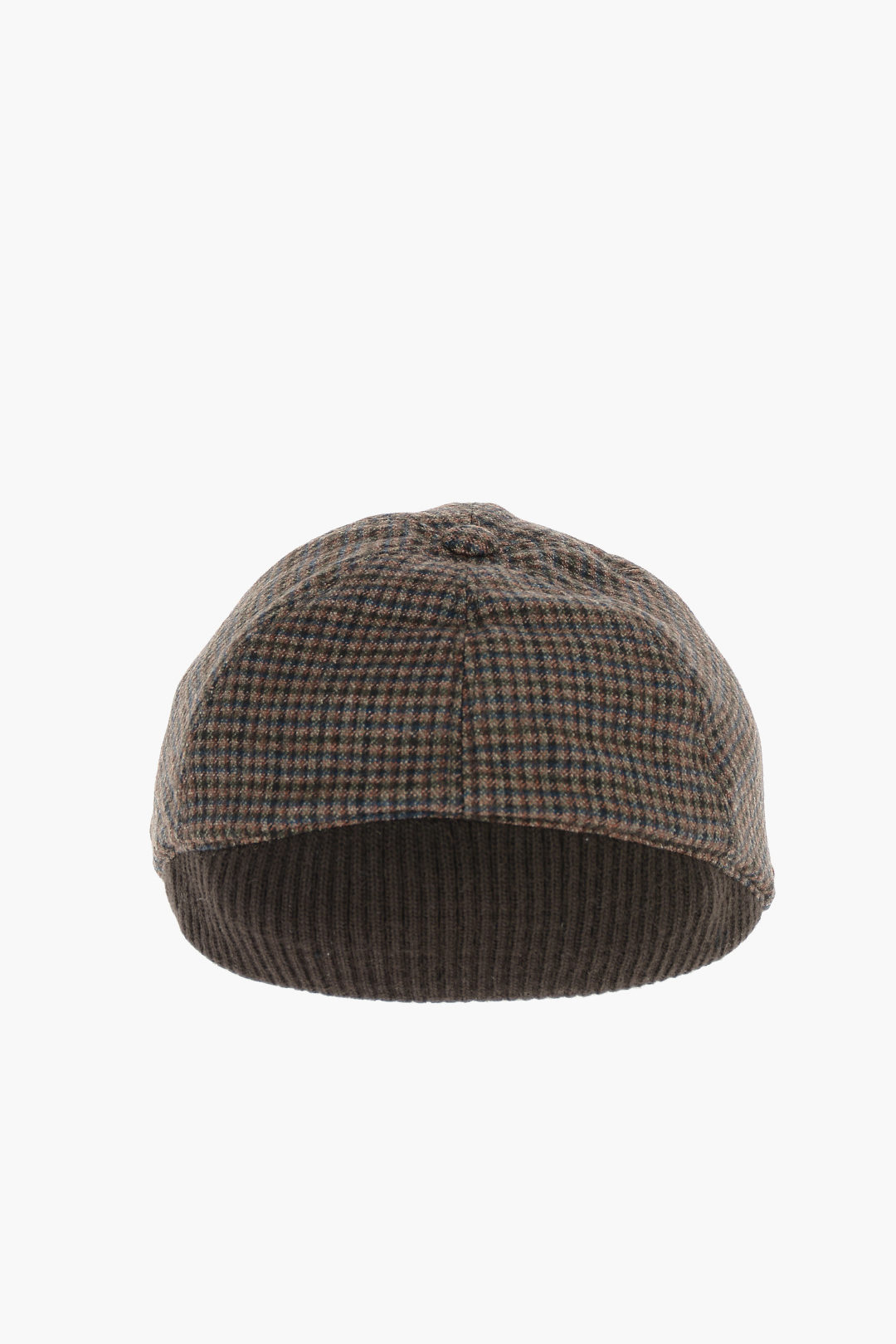 Corneliani Virgin Wool Cap with Pincheck Pattern men - Glamood Outlet