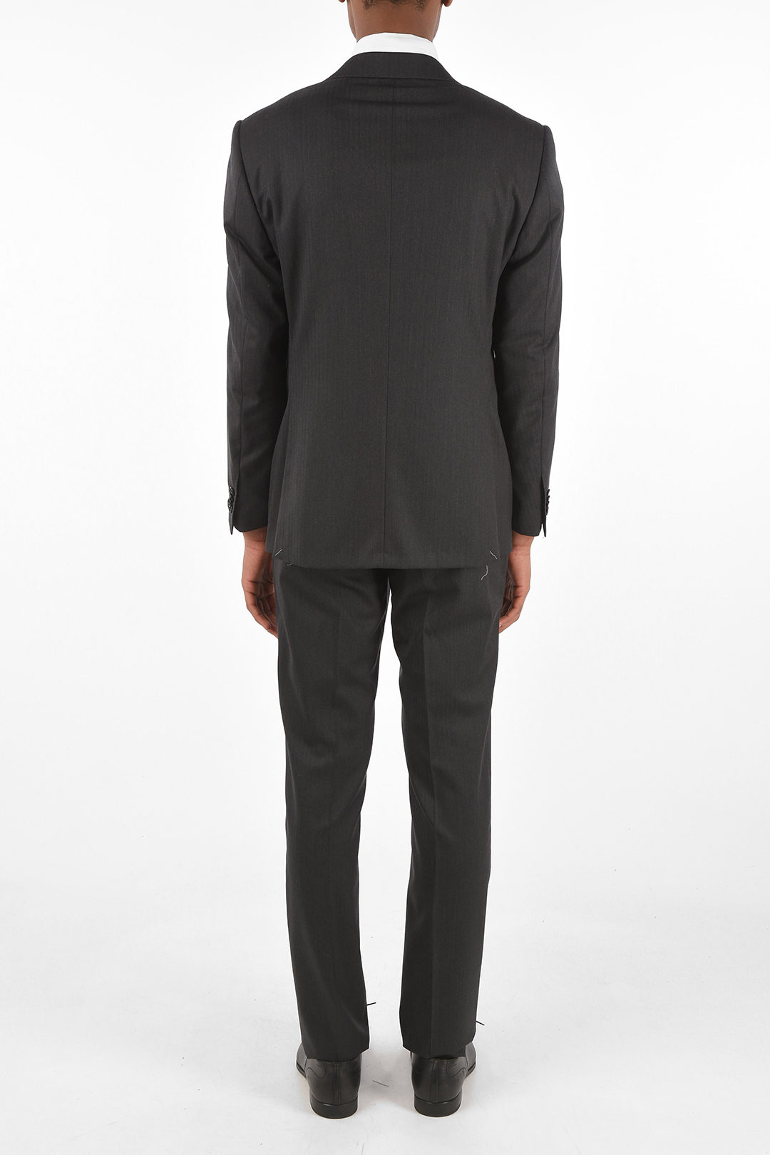 Corneliani Virgin Wool Herringbone LEADER Suit men - Glamood Outlet