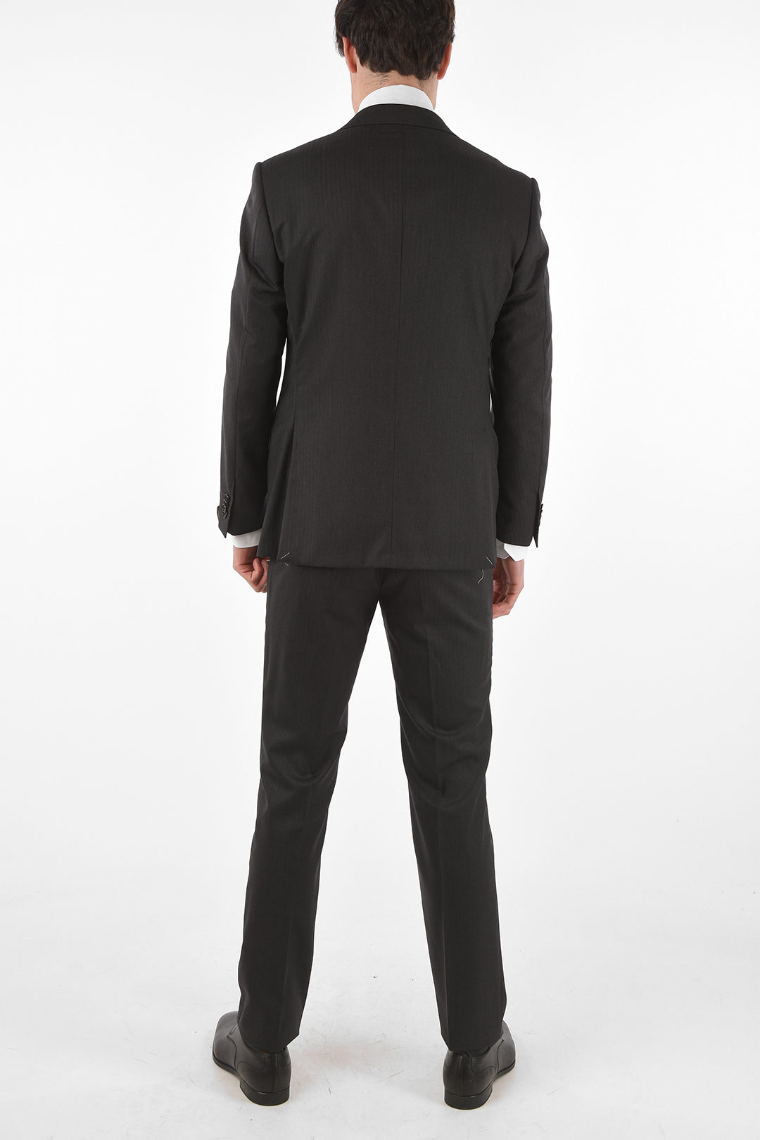 Corneliani Virgin Wool Herringbone LEADER Suit men - Glamood Outlet