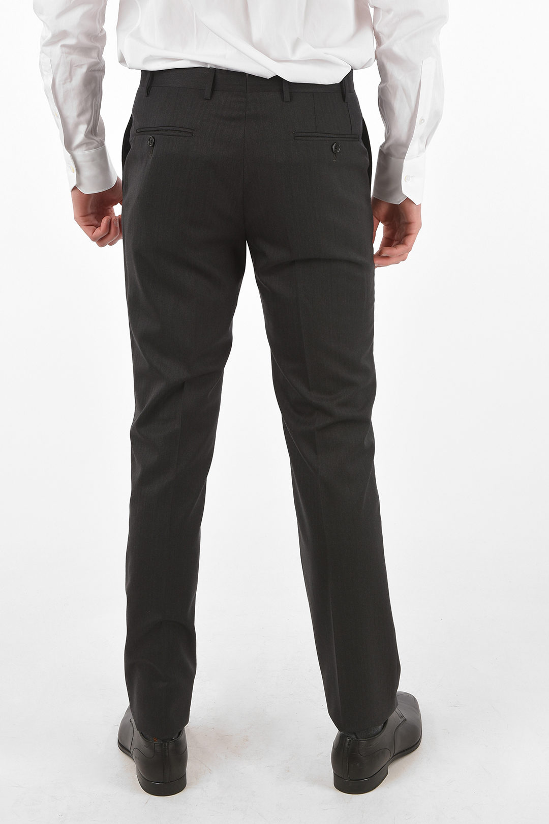 Corneliani Virgin Wool Herringbone LEADER Suit men - Glamood Outlet