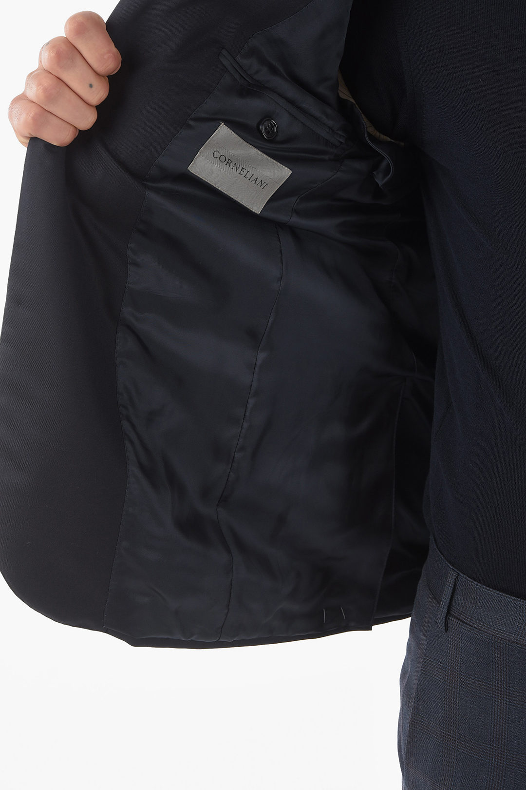 Corneliani Virgin Wool LEADER Jacket With Notch Lapel men - Glamood Outlet