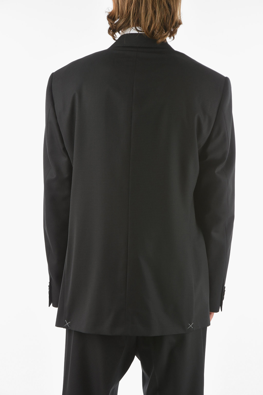 Corneliani Virgin Wool LEADER Suit with Minicheck Pattern men - Glamood ...