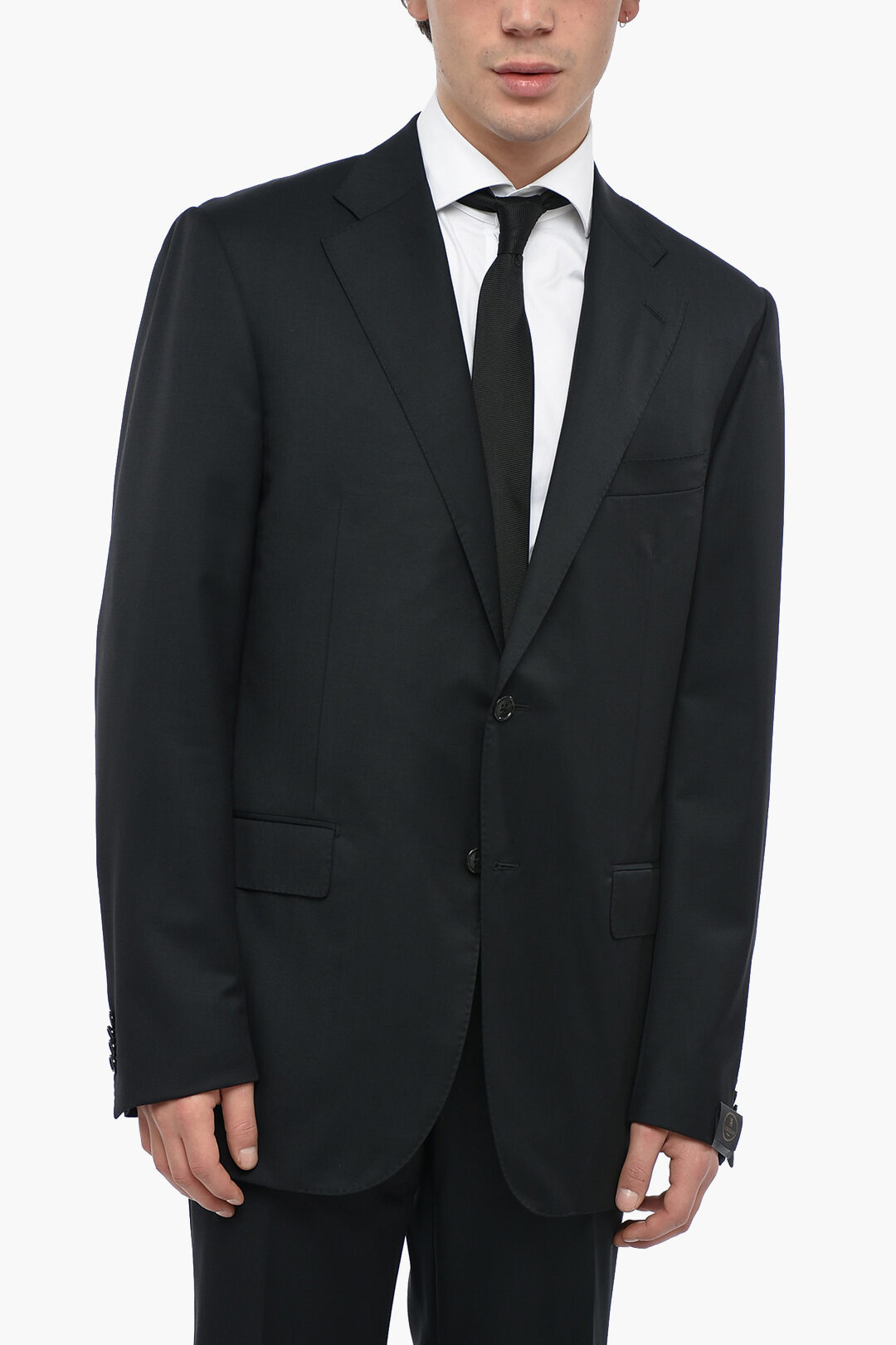 Corneliani Virgin Wool LEADER Suit with Side Splits men - Glamood Outlet
