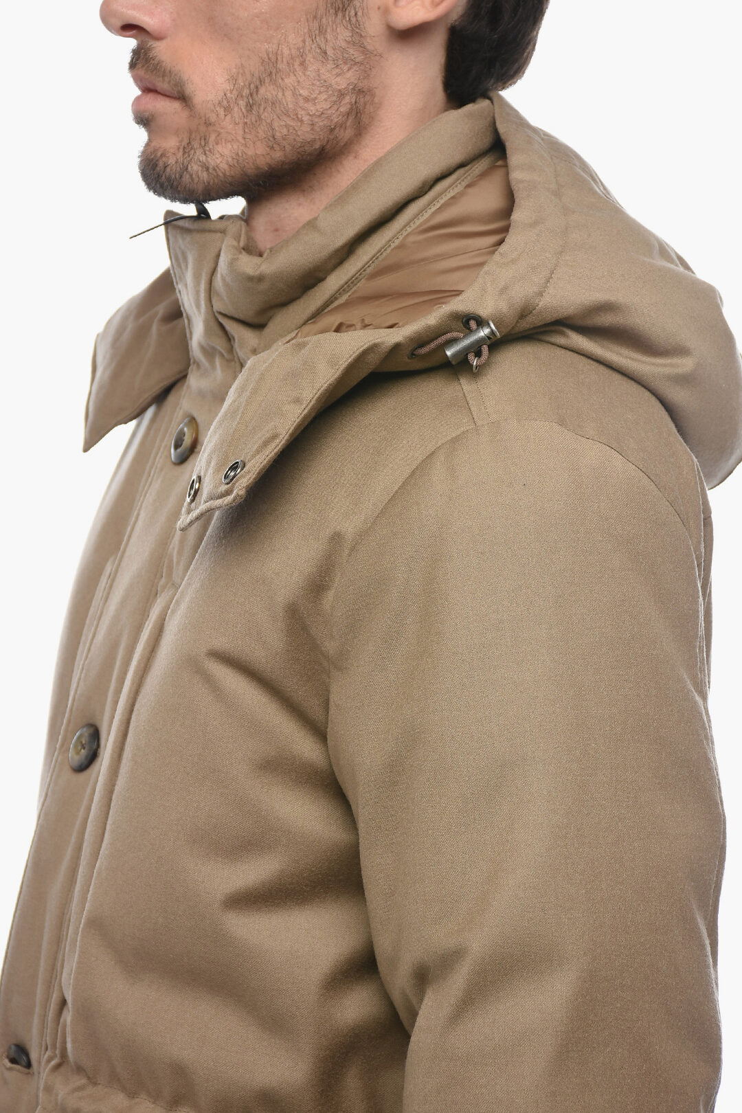 Woolrich Virgin Wool MOUNTAIN Parka with Removable Hood men - Glamood ...