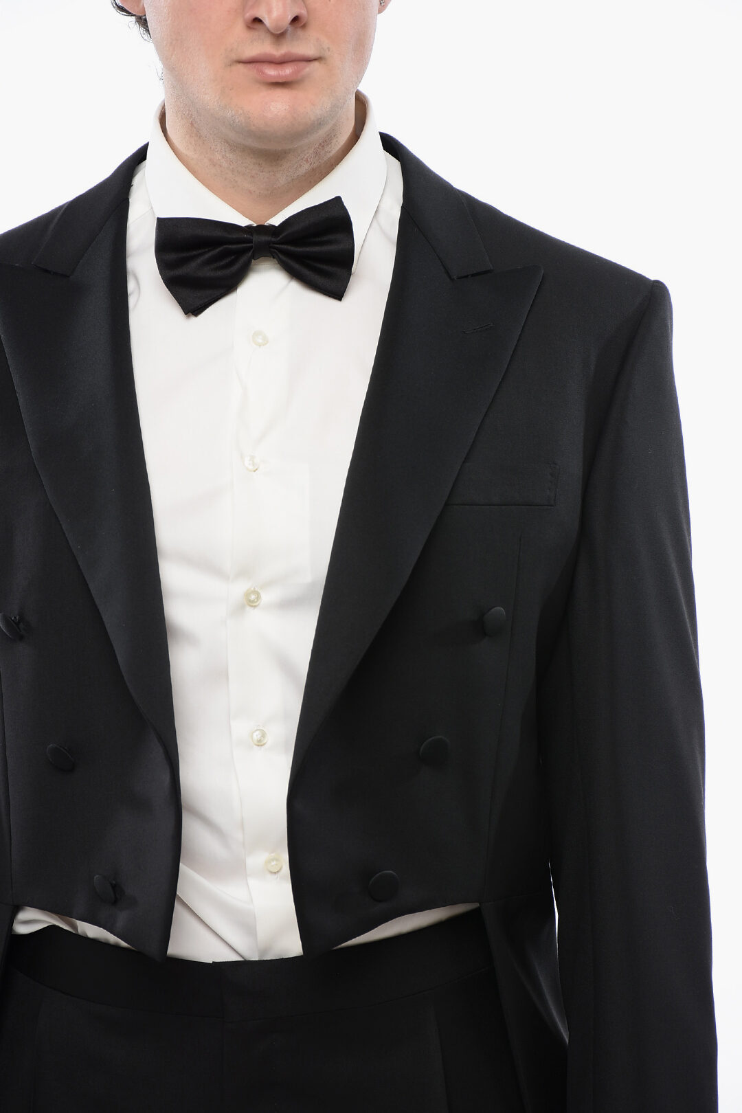 CC Brothers Virgin Wool Peak Lapel MANTUA Tail-Coat men - Glamood Outlet
