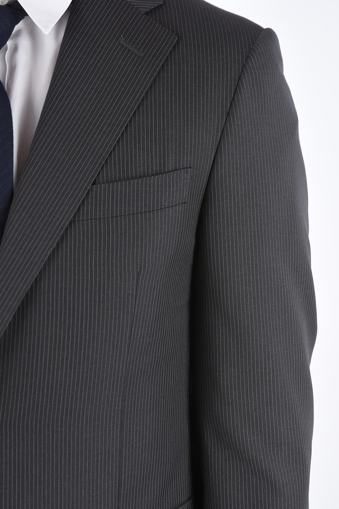 Corneliani Virgin Wool Pinstriped LEADER Suit men - Glamood Outlet