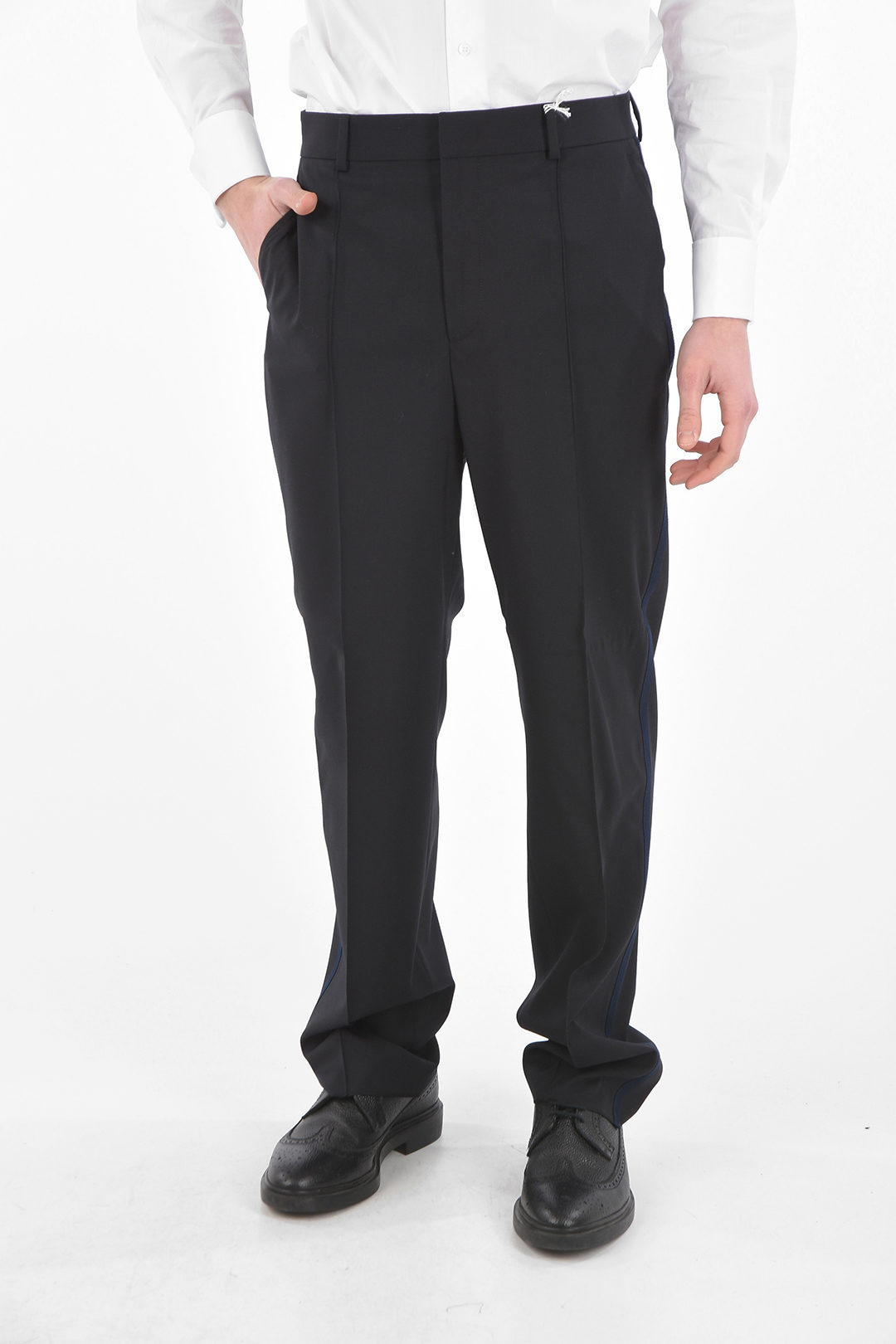 Valentino Virgin Wool Piping Pants men - Glamood Outlet