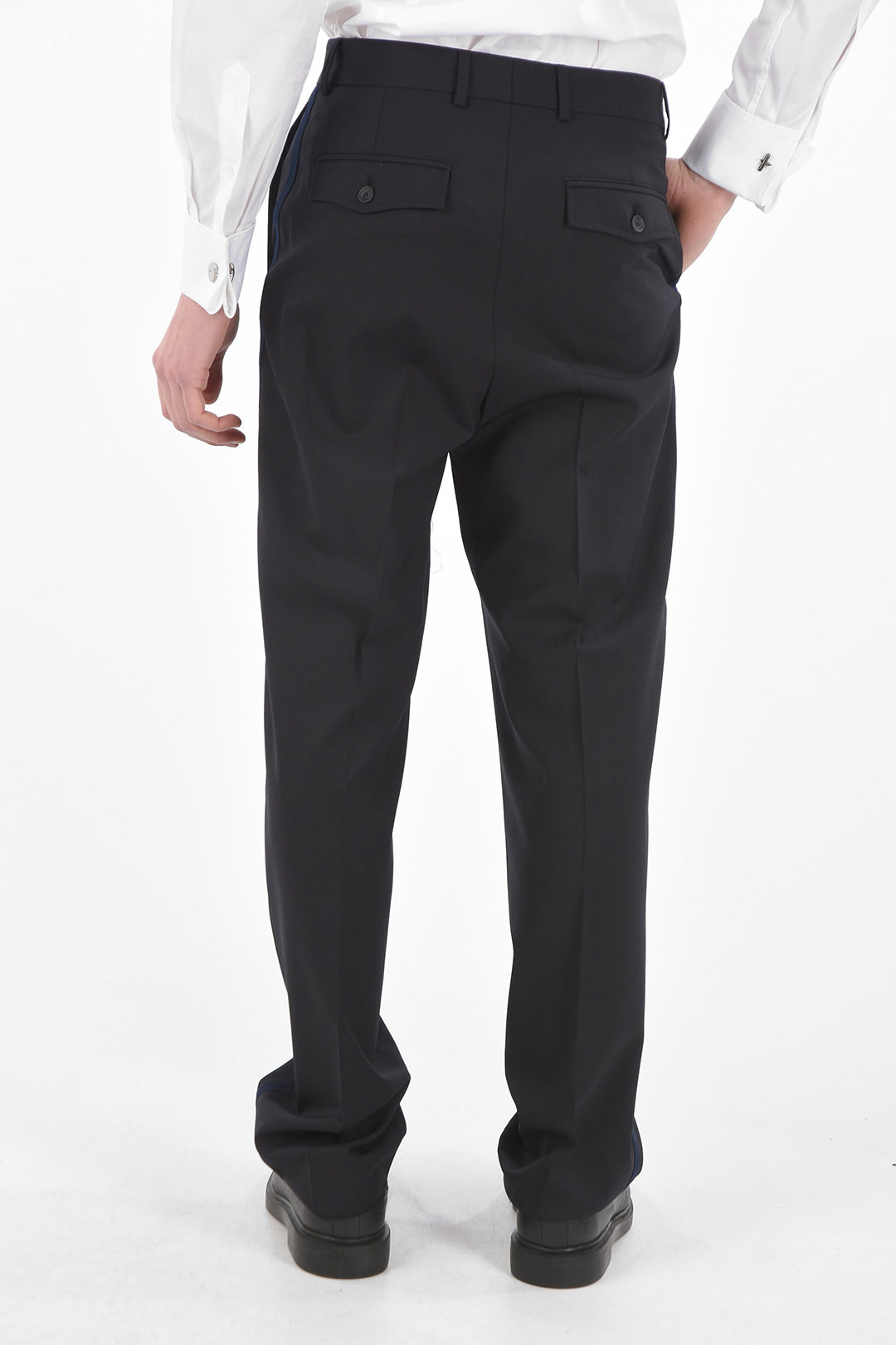 Valentino Virgin Wool Piping Pants men - Glamood Outlet