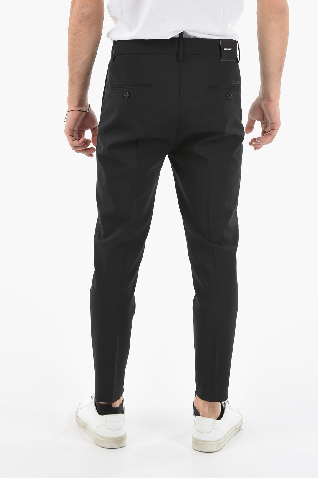 Dsquared2 Virgin Wool Skinny Dan Fit Pants men - Glamood Outlet