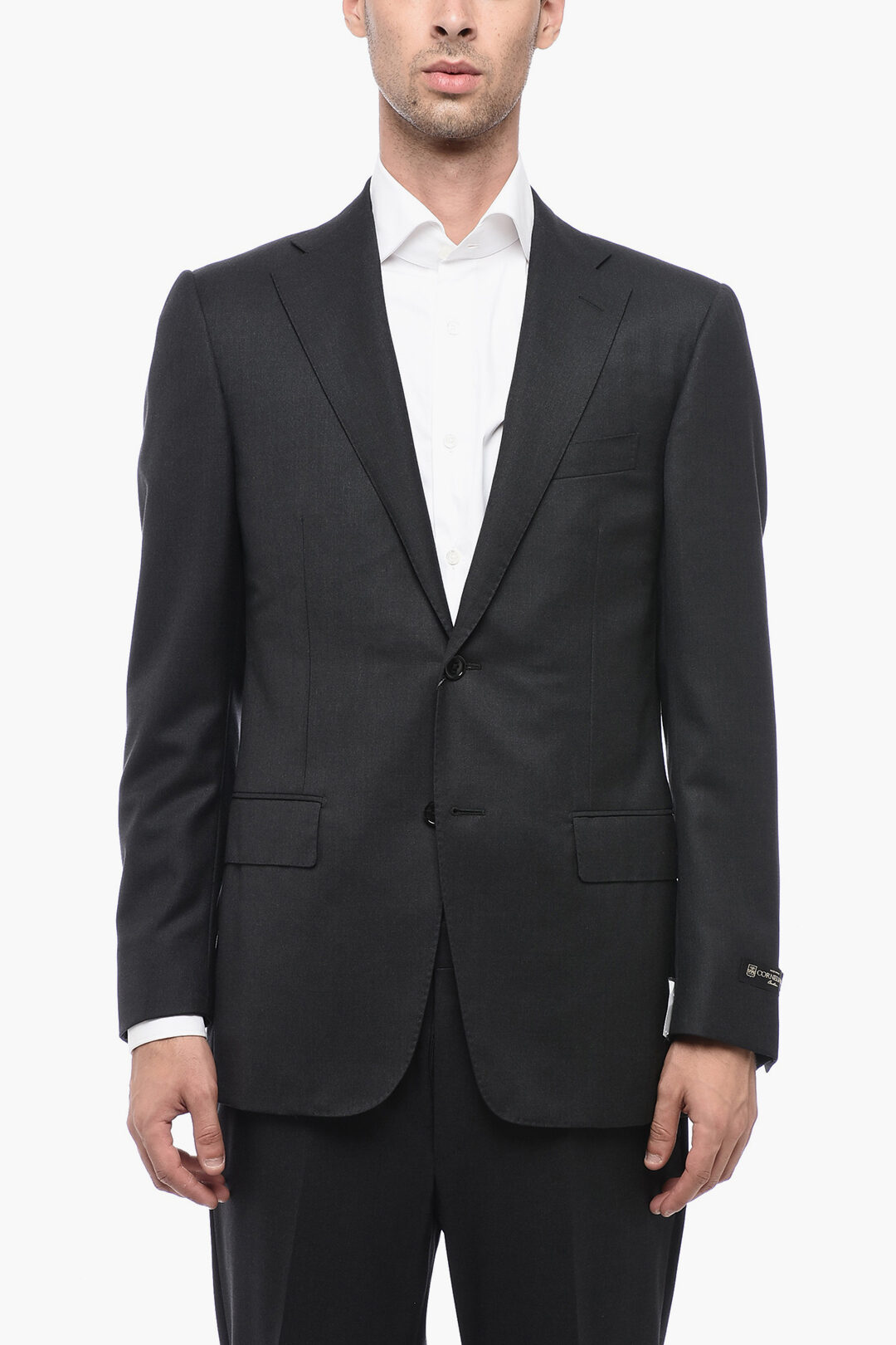 Corneliani Virgin Wool Suit MANTUA with Side Slits men - Glamood Outlet