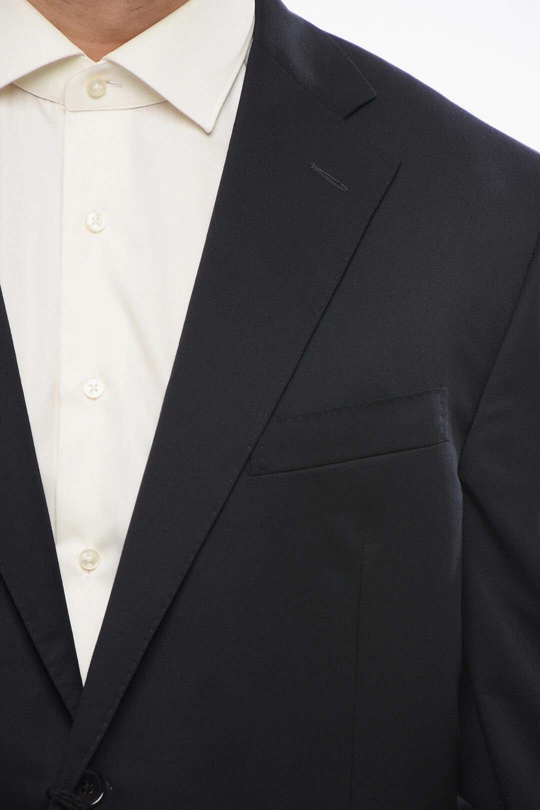 Corneliani Virgin Wool Suit with Flap Pockets men - Glamood Outlet