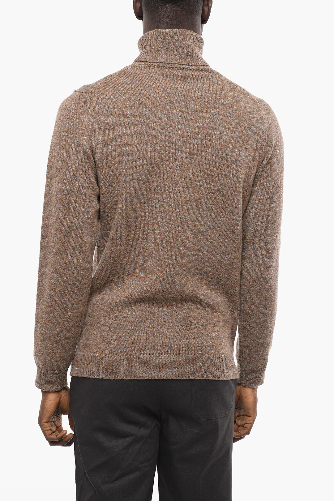 Irish Crone Virgin Wool Turtleneck Sweater men - Glamood Outlet