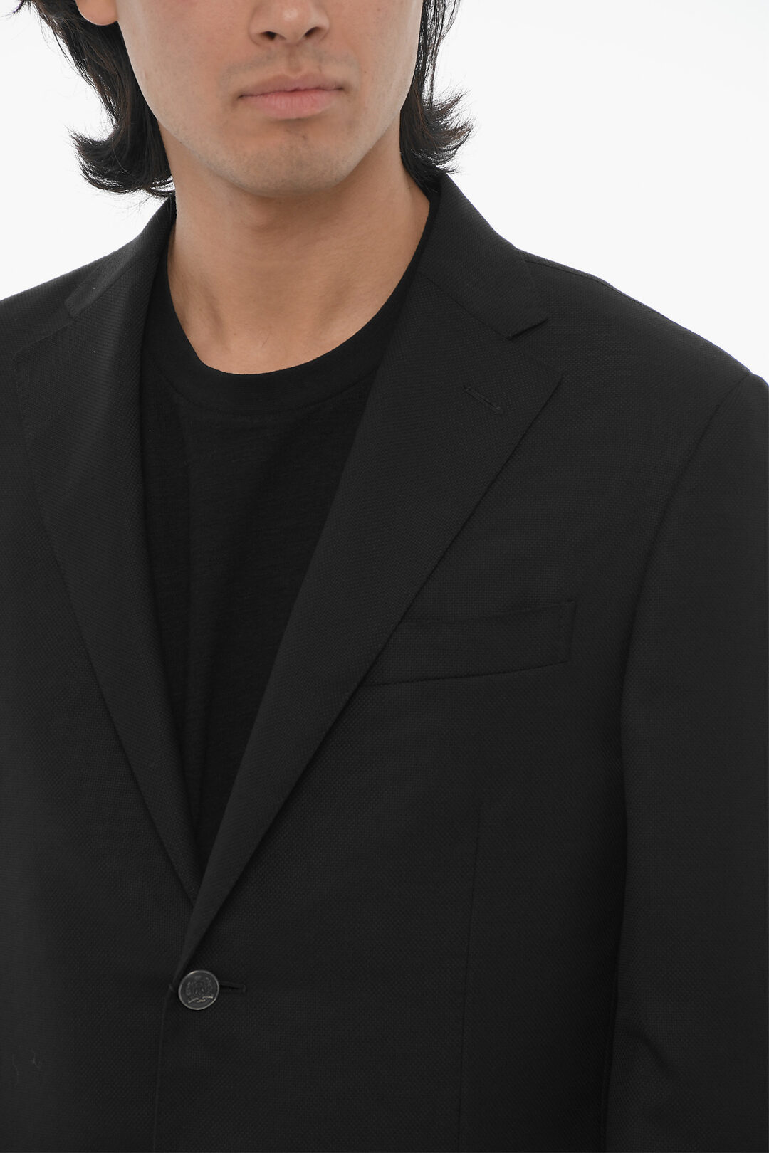 Corneliani Virgin Wool Unlined LEADER SOFT 2-Buttons Blazer men ...
